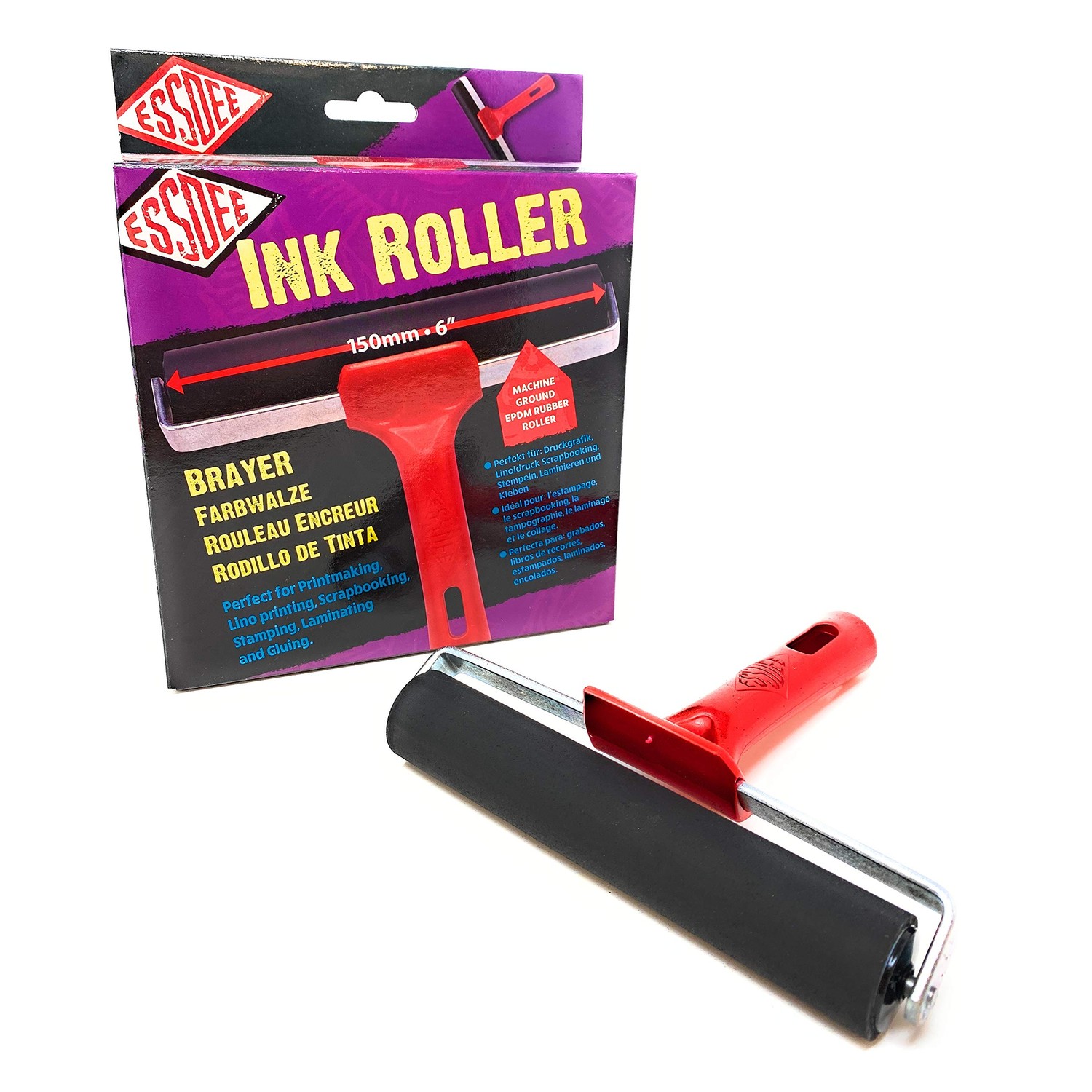 ESSDEE Ink Roller 5.90 Inch - Heavy Duty EPDM 70 Shore Hard Rubber ...