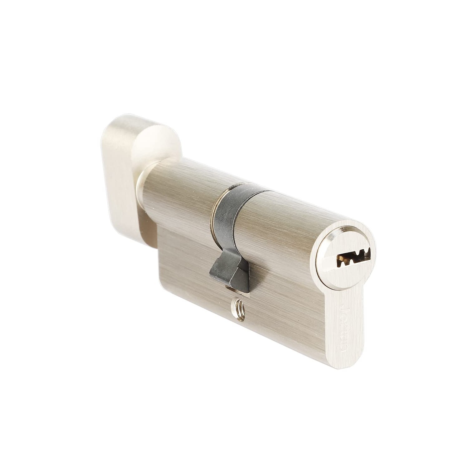 Jeriup 60mm(25/10/25) Solid Brass Euro Cylinder, with 5 Keys (dimple ...