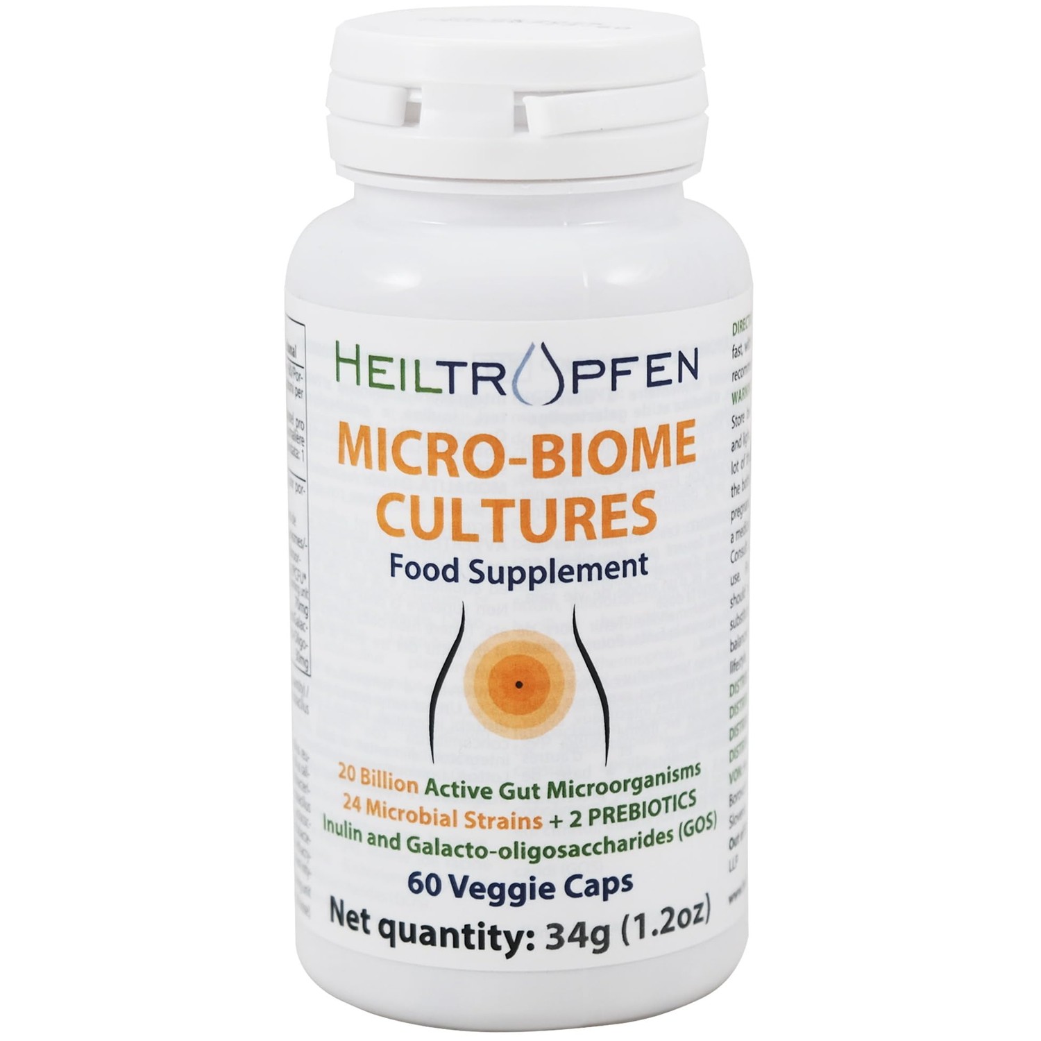 Micro-Biome Cultures | Digestive Probiotic + Prebiotic | 24 Strains ...