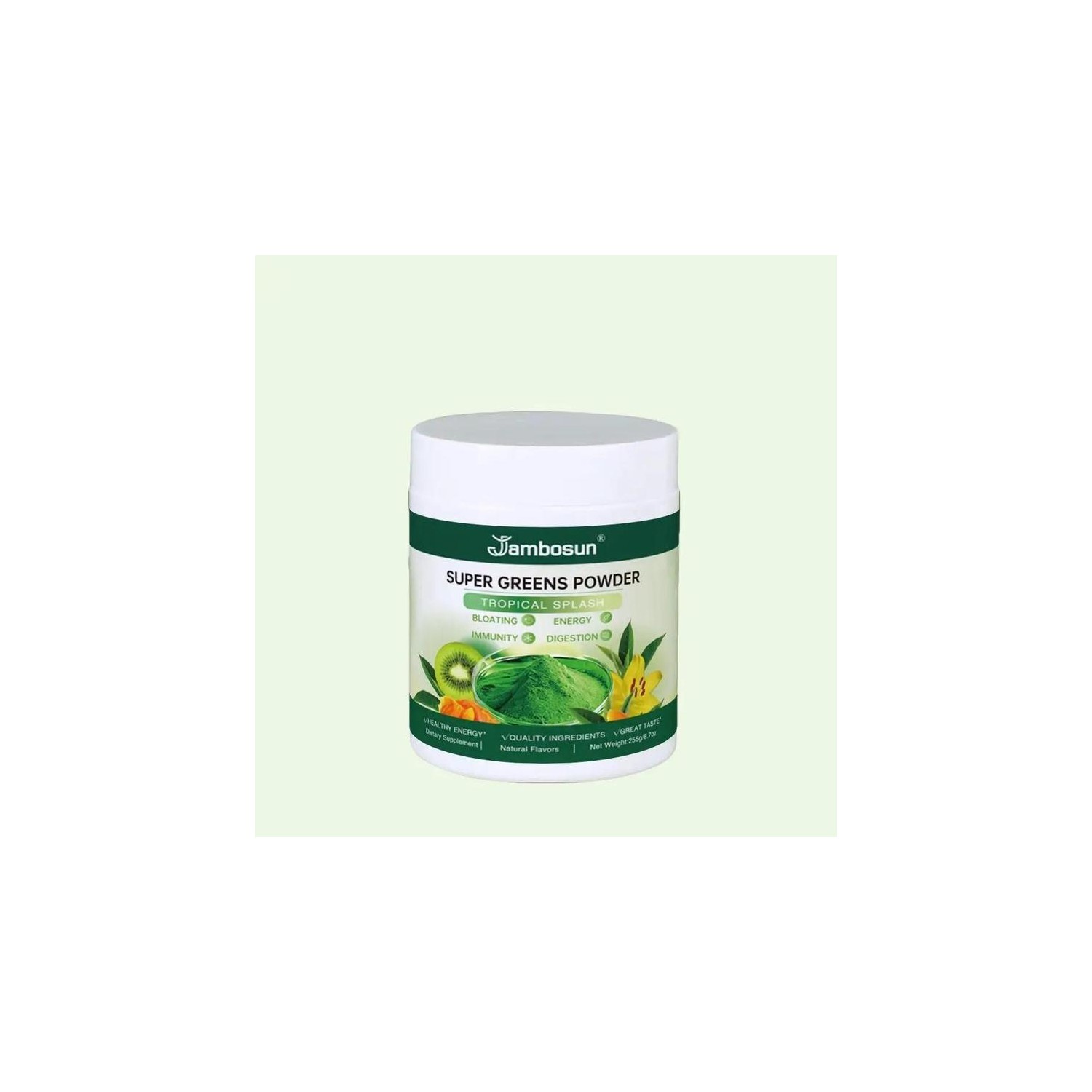 JAMBOSUN Super Green Powder - Organic Supplement with Snail Algae ...