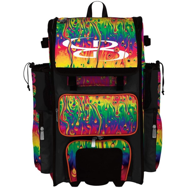 Boombah Superpack Hybrid Rolling Bat Bag - Lava Multi - Wheeled ...
