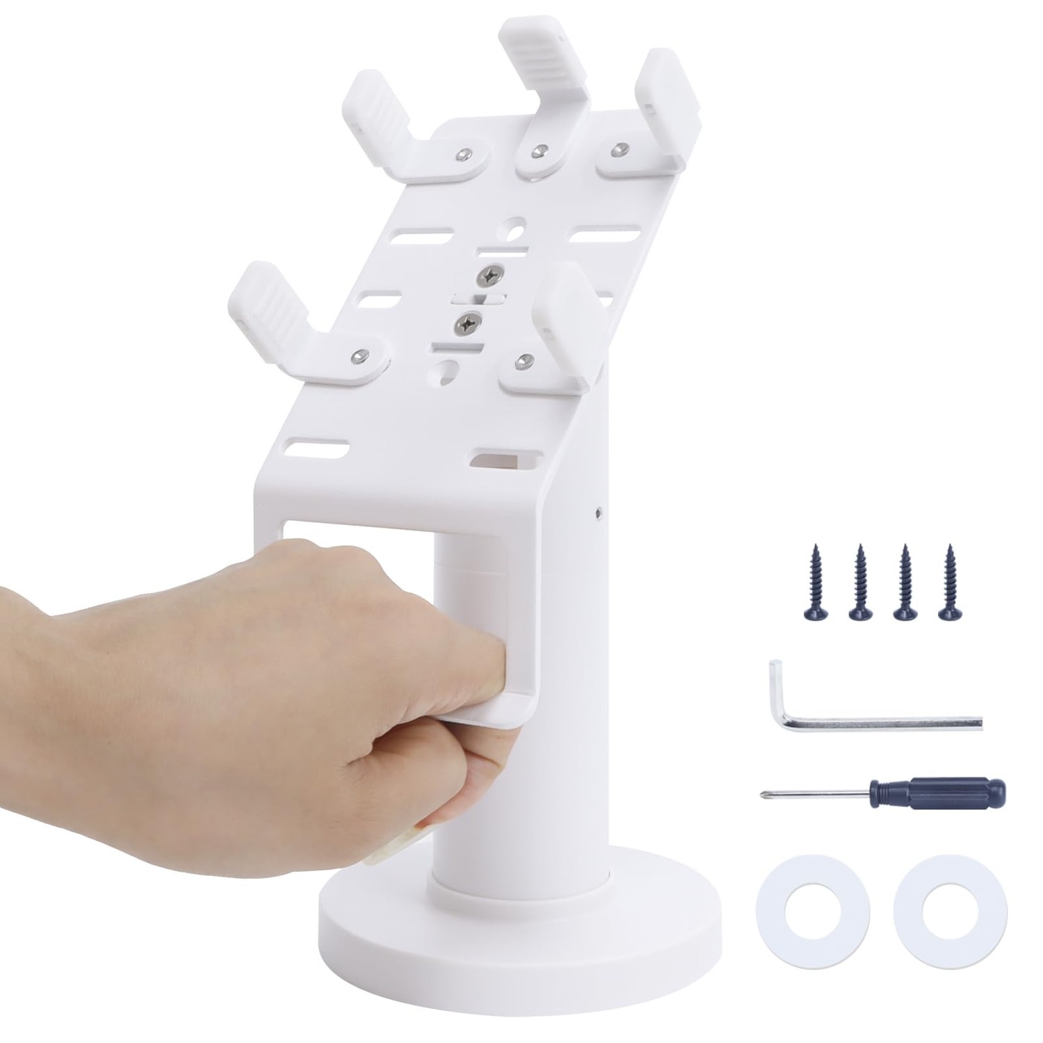 CRIZISTON Universal Square POS Machine Terminal Stand, Adjustable ...