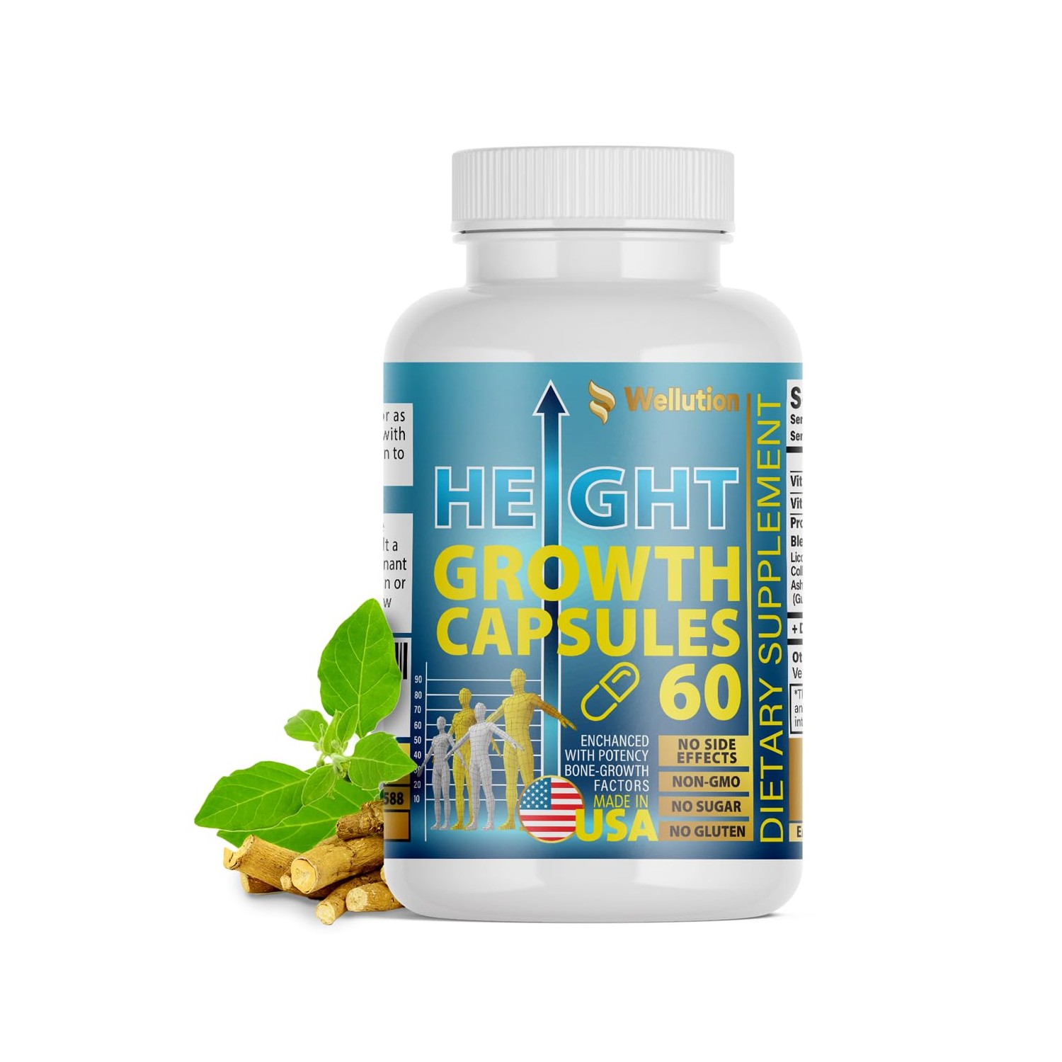 WELLUTION Maximizer Supplement - Natural Pills- Made in USA - Calcium ...