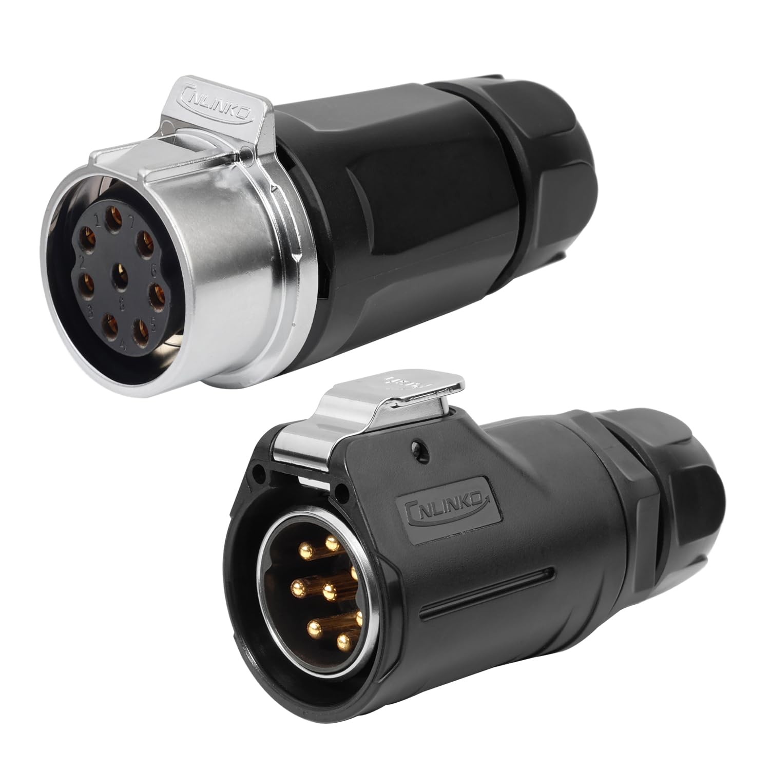 CNLINKO LP-28 8-Pin Industrial Waterproof Connector Shell Solder ...