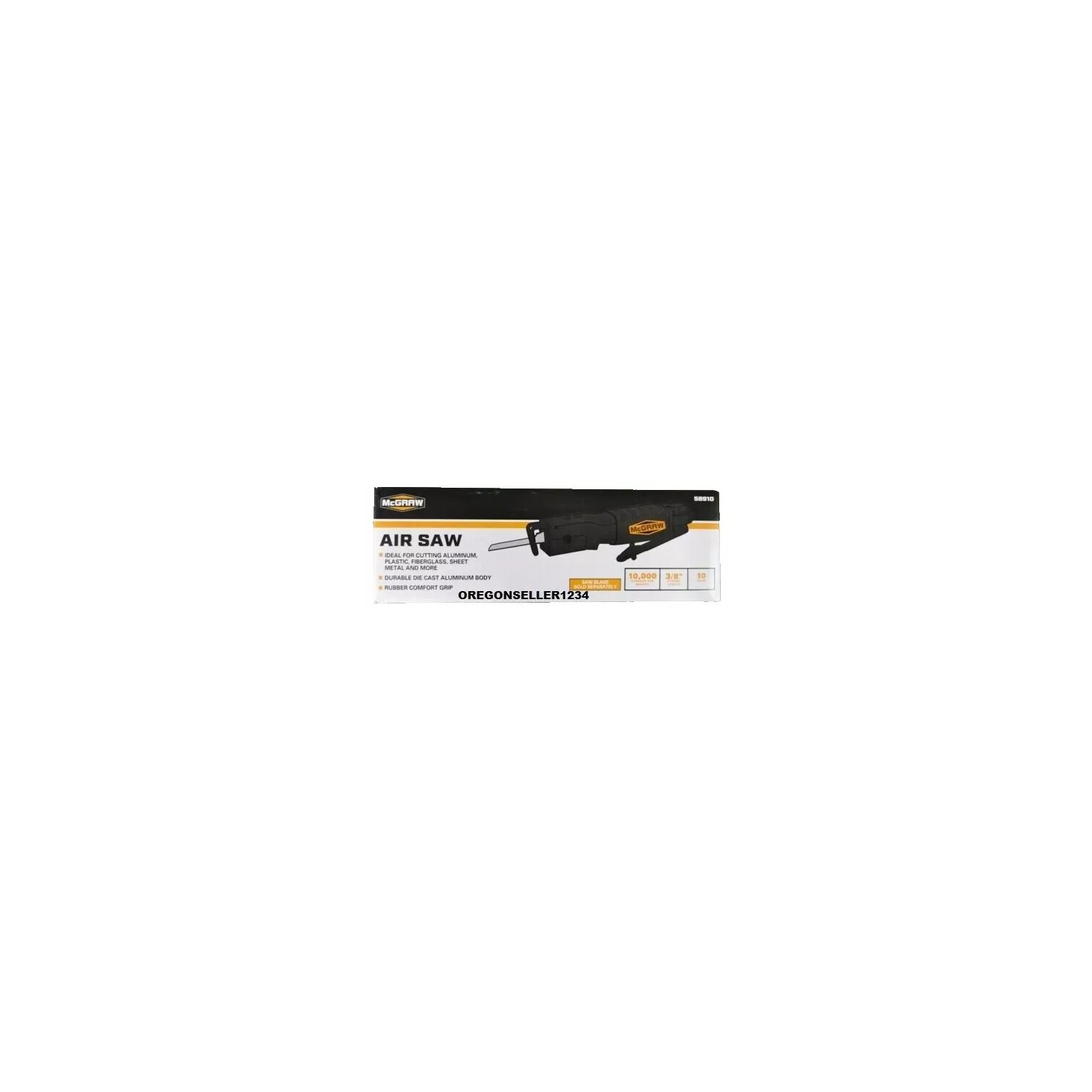 MCGRAW 3/8" Reciprocating Air Body Saw High Speed Pneumatic Air Cutting ...