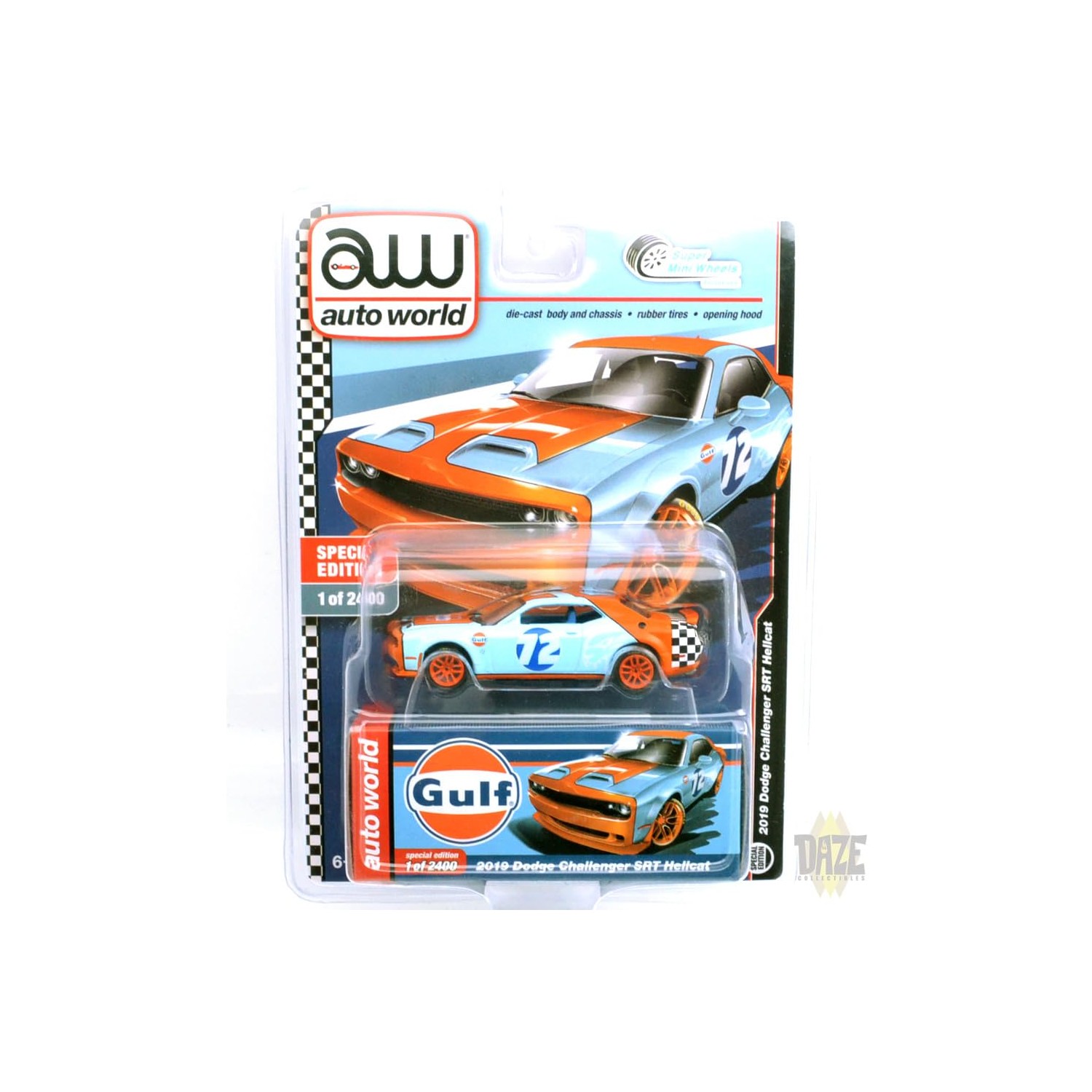 auto world Super Mini Wheels Exclusive - 2019 Dodge Challenger Hellcat ...