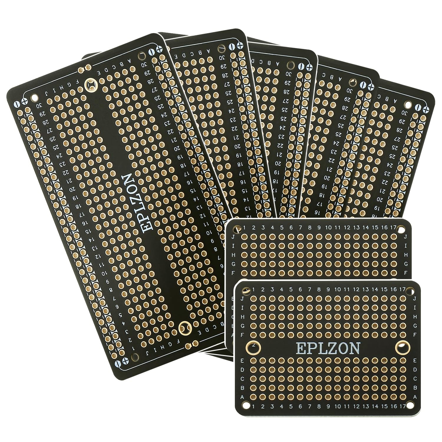 EPLZON Prototype Board Solderable Breadboard Double-Sided PCB Circuit ...