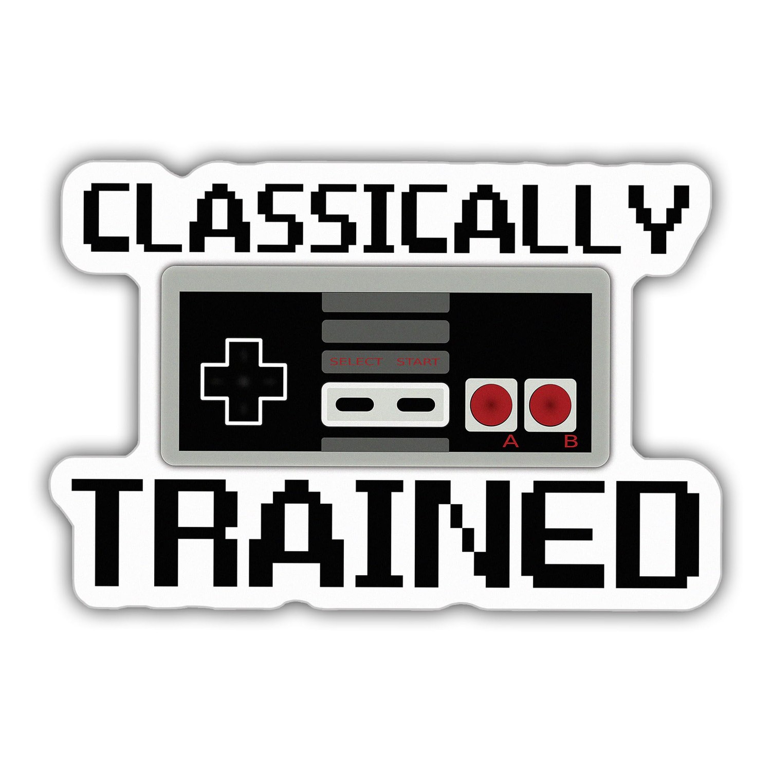 Gamer Sticker French Gamer Gaming Decal Classically Trained Funny Vinyl ...