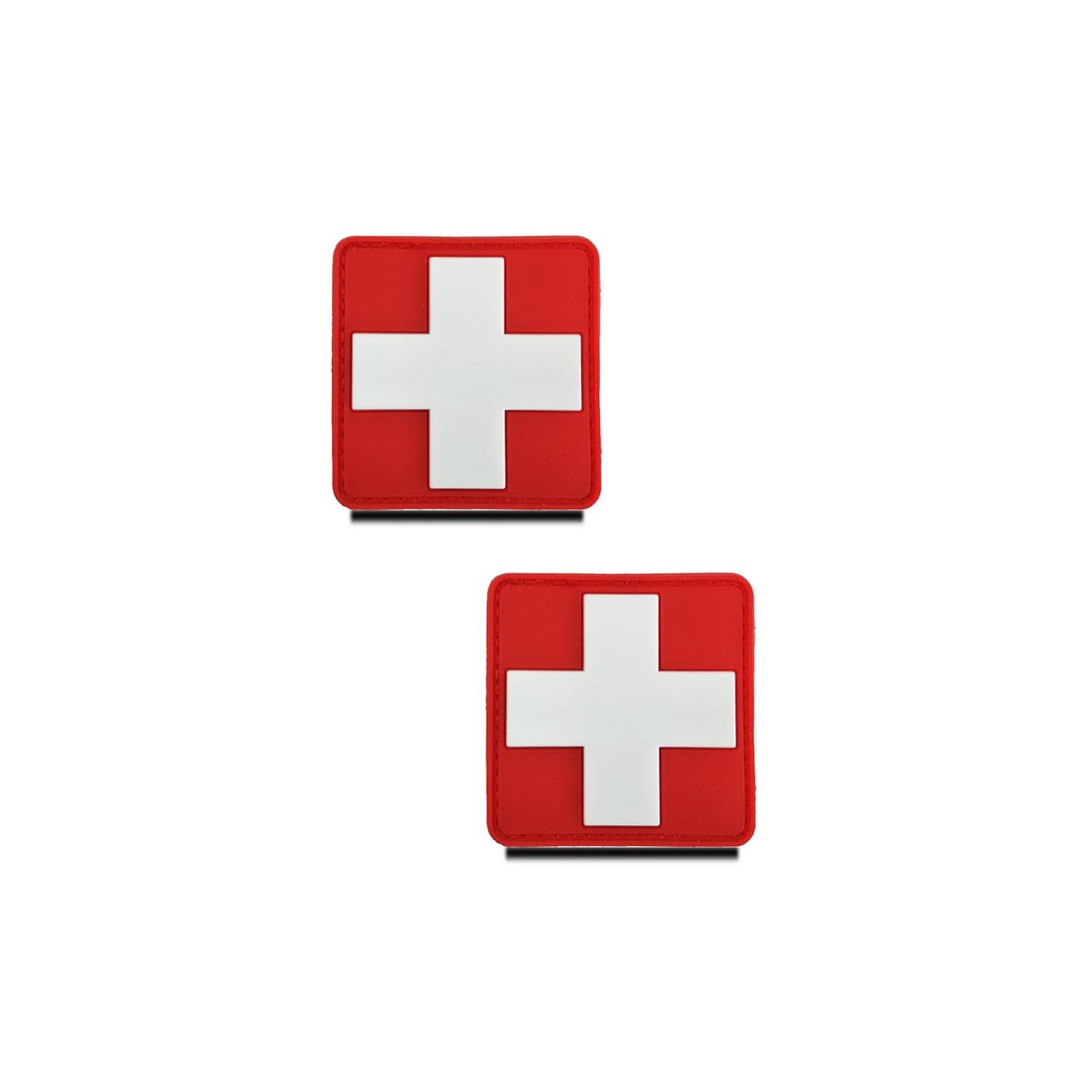 Pack of 2 3D PVC Rubber Medic Cross Medical Patch with Velcro, Heavy ...