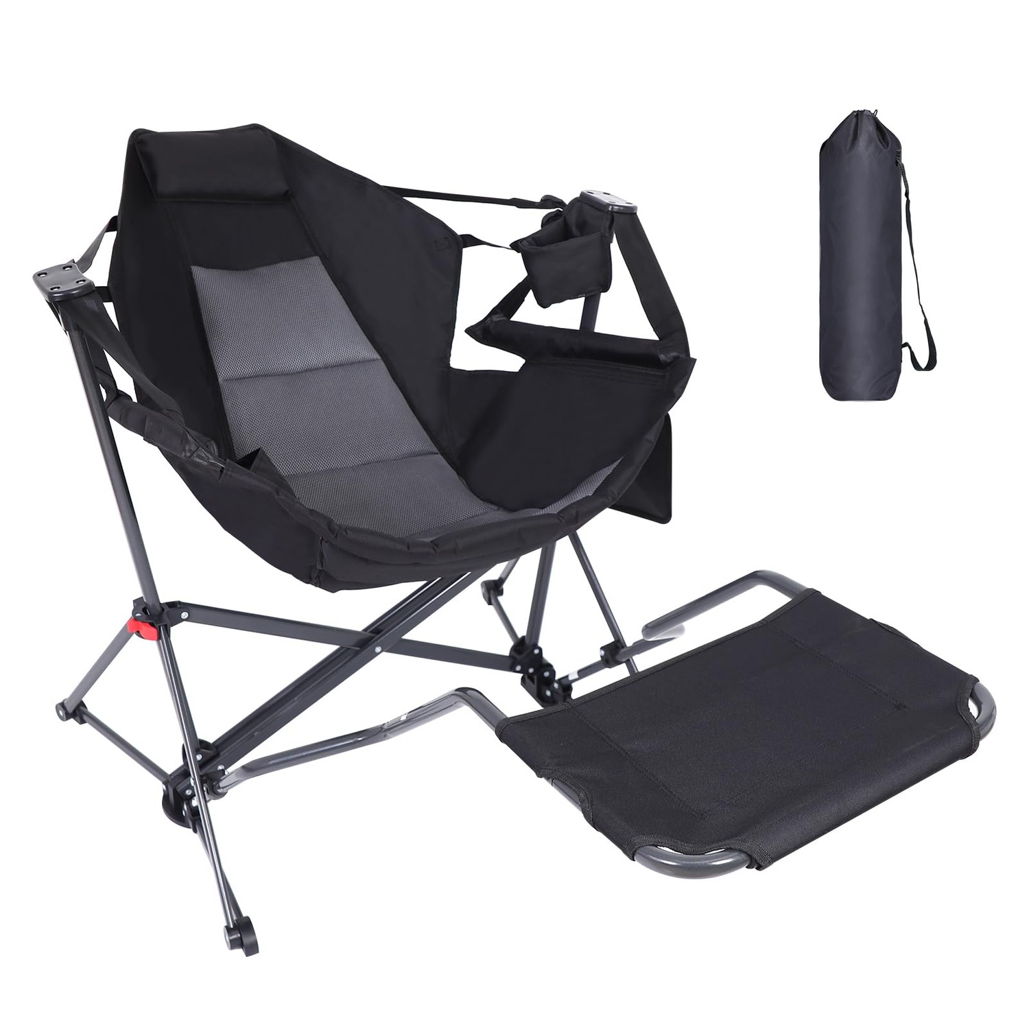 WGOS Hammock Chair, Hammock Camping Chair with Removable Footrest ...