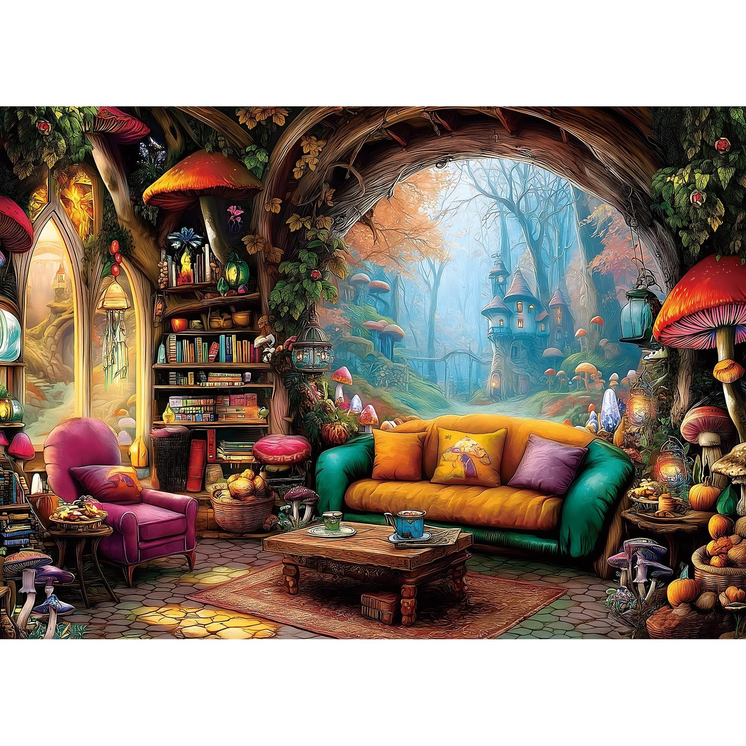 Blueforest 1000 Piece Jigsaw Puzzle for Adults - Whimsical Forest ...