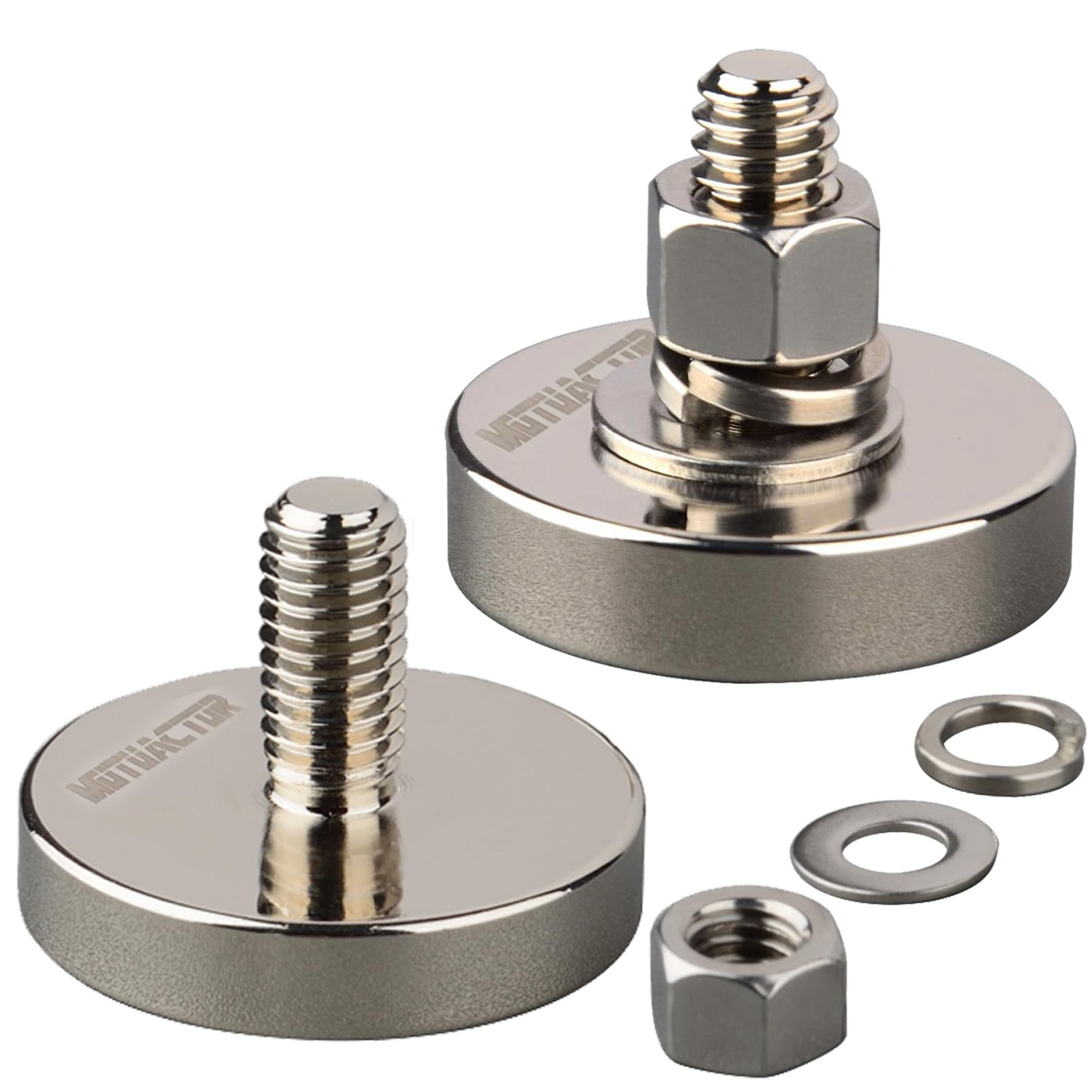 MUTUACTOR Super Powerful Neodymium Pot Magnet with 3/8 ''-16 Male ...