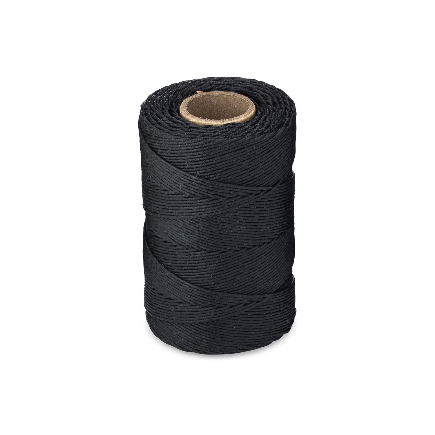 9-Ply Black Waxed Twine with Dispenser Box 160 Lbs Tensile Strength (1 ...