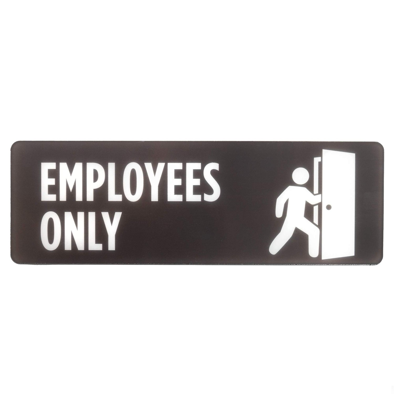 Employees Only Sign - Adhesive Restricted Work Area Decal - Heavy Duty ...