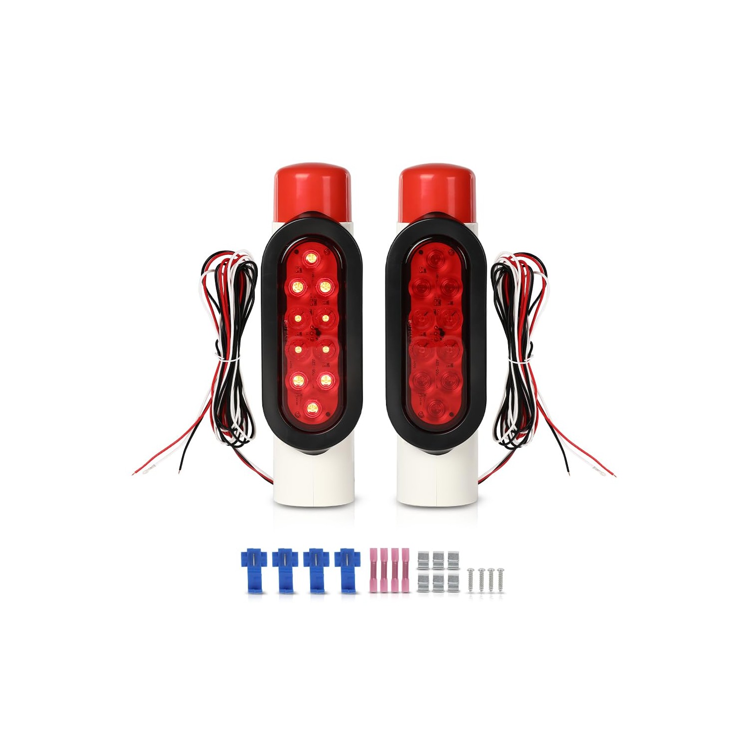 G-PLUS LED Boat Trailer Guide-On Post Pipe Guide Lights Fit for ...