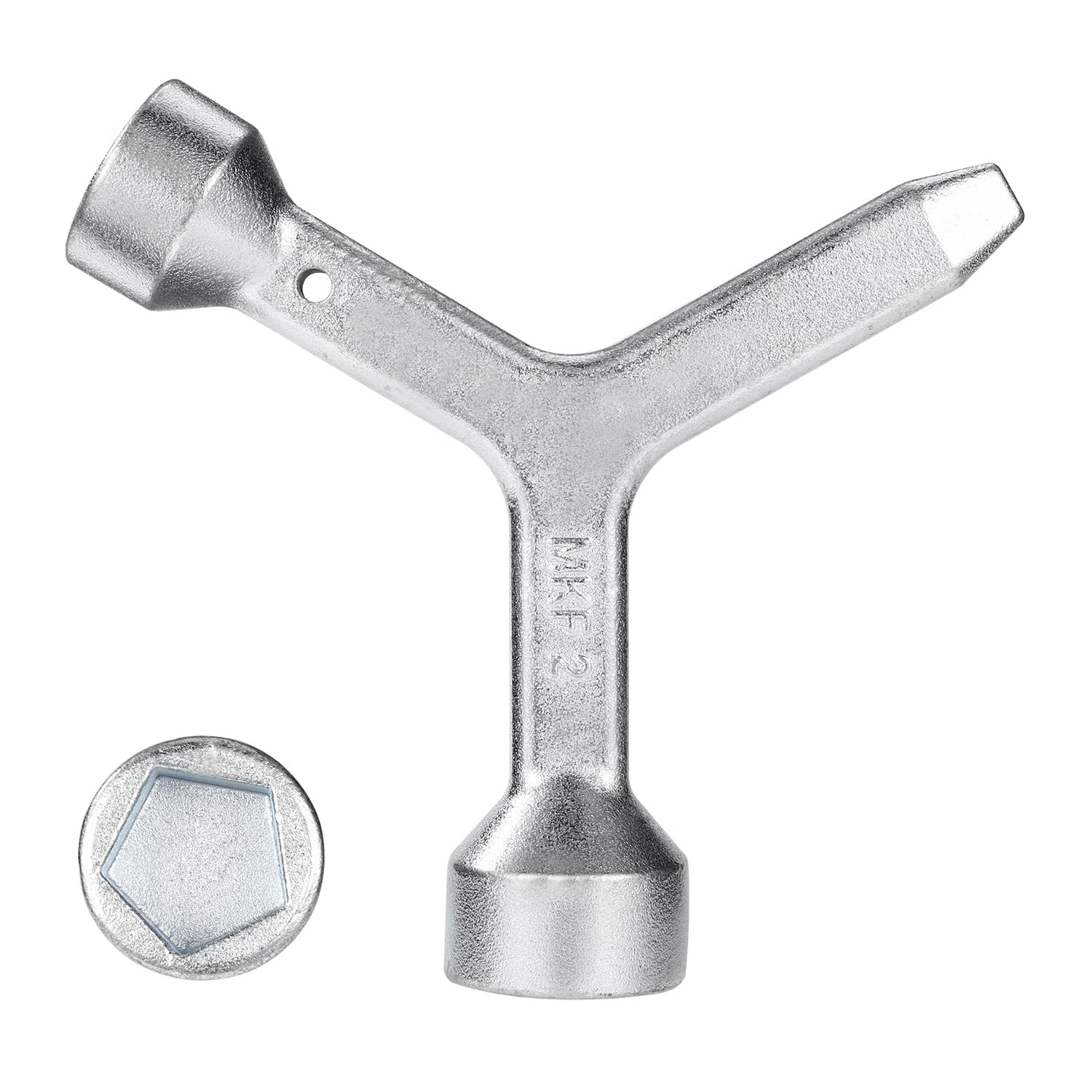 MKF2 Meter Curb Box Key, Triangular Curb Box Wrench Water Meter Box Key ...