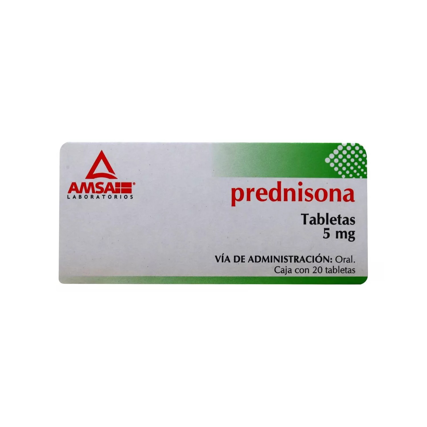 Prednisona Caja C/20 Tabletas De 5 Mg C/u Amsa - ibspot.com