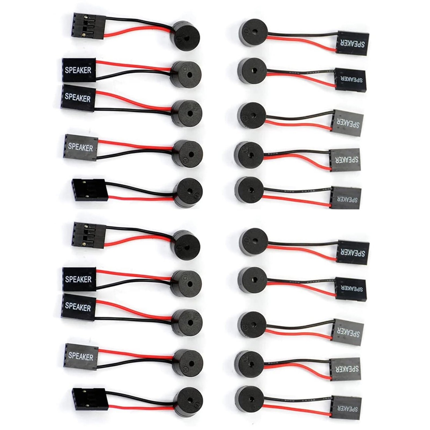 GERUI Pack of 20 PC Motherboard Internal Piezo Speakers BIOS Alarm ...