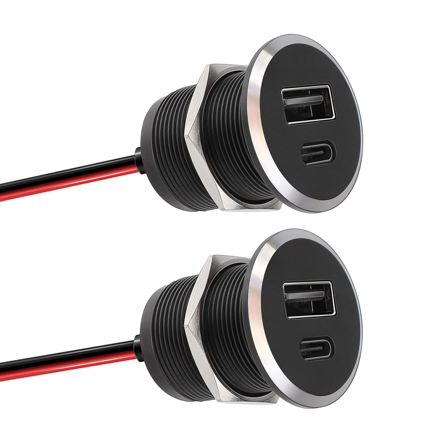 Obeaming RV USB Outlet All-Aluminum QC 3.0 USB-A & USB-C PD Dual High ...