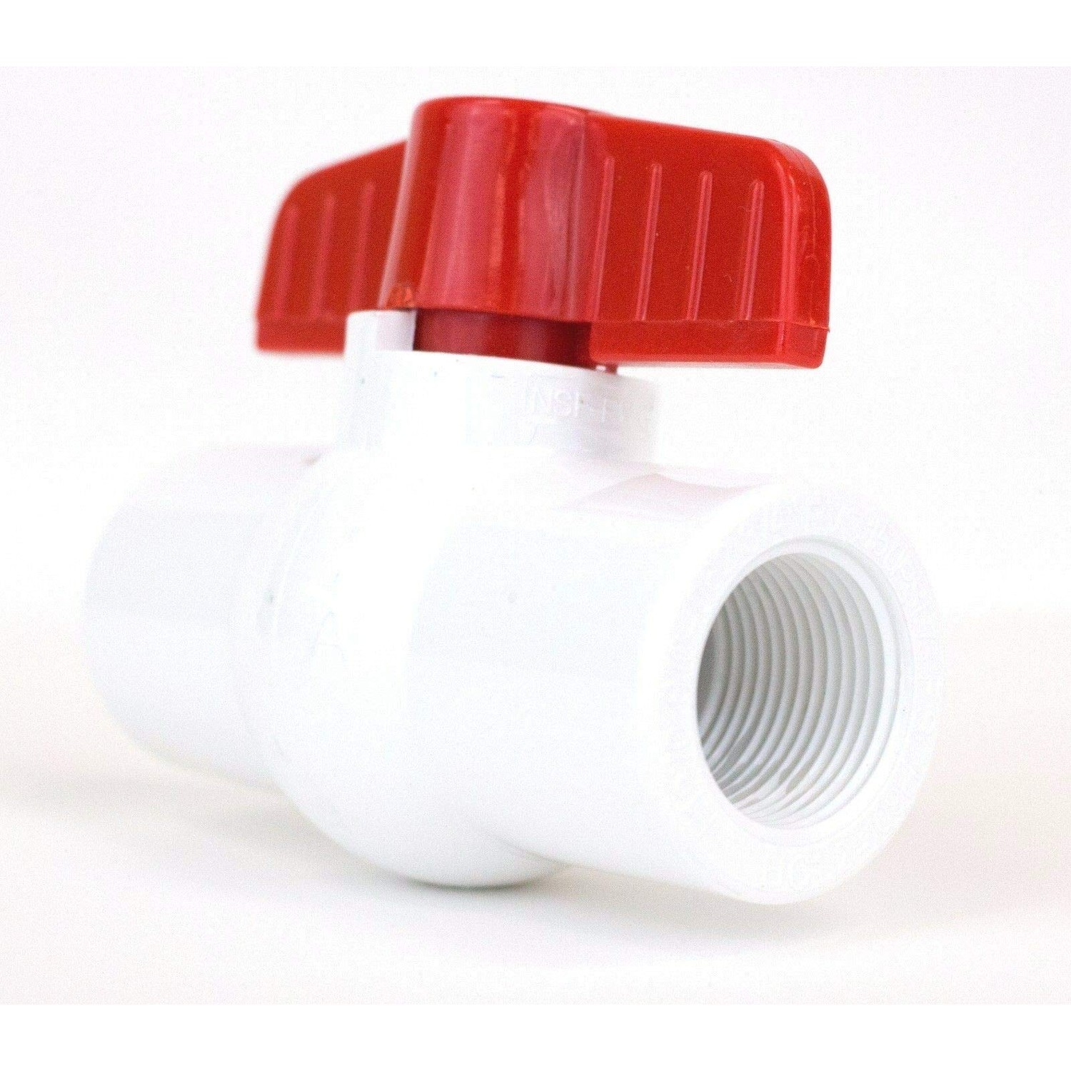 CMI INC - 1/2" PVC Ball Valve Inline Female Threaded Valves Schedule 40 ...