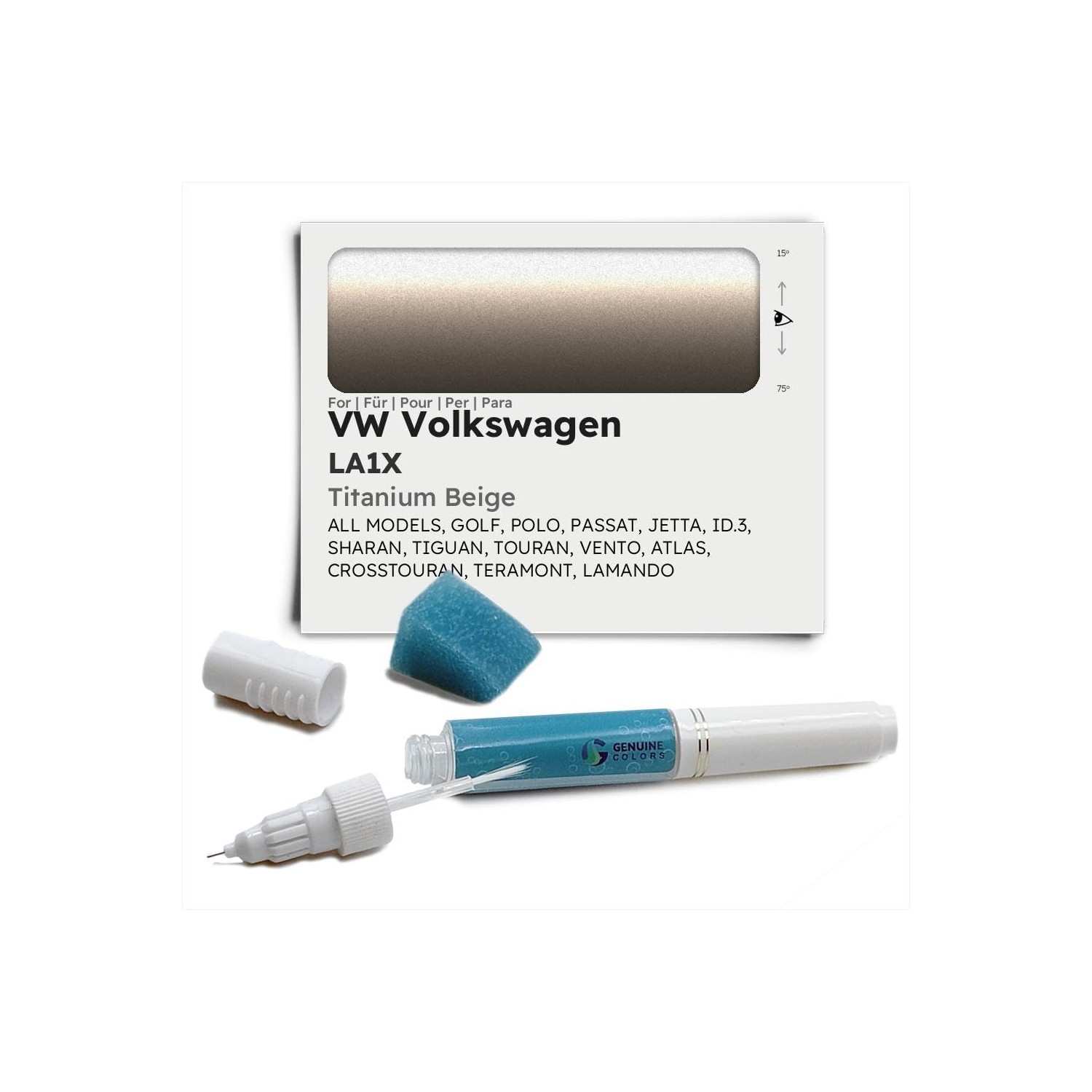 Genuine Colors Paint Pen Titanium Beige LA1X for VW Volkswagen Golf ...