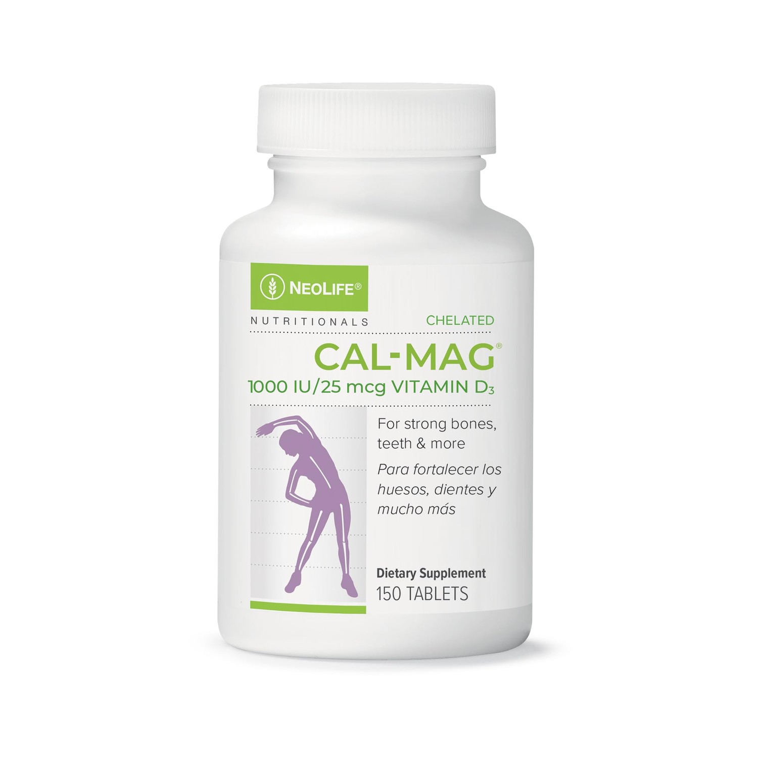 Neo Life - Chelated Cal-Mag Tablets with 1000 IU Vitamin D3 - Bone ...