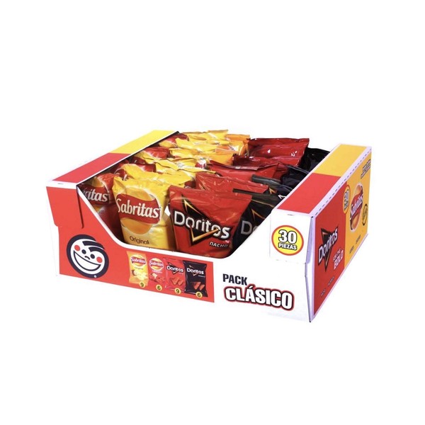 Sabritas - SABRITAS SURTIDO PACK CLASICO DE 30 PZAS BOTANA PAPAS FRITAS ...