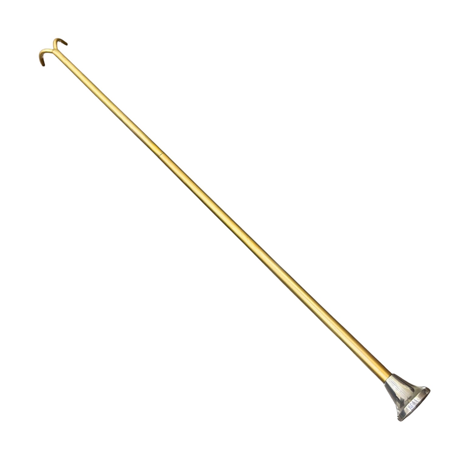 Antique Gold Blow Poke Fireplace Tool 32 Inch, Fire Blowing Stick Split ...