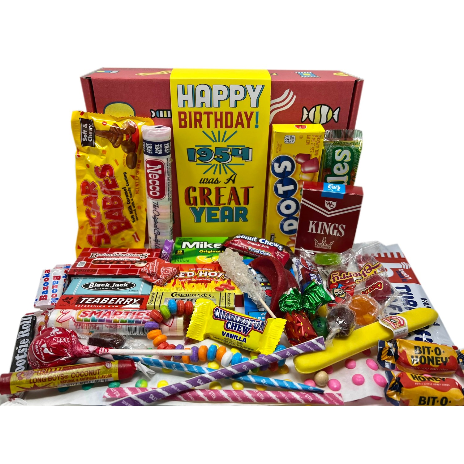 RETRO CANDY YUM ~ 1954 71st Birthday Gift Box Nostalgic Candy ...