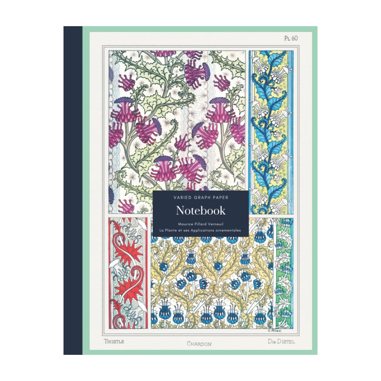 Varied Graph Paper Notebook, Maurice P. Verneuil’s Prints: 6-In-1 Big ...