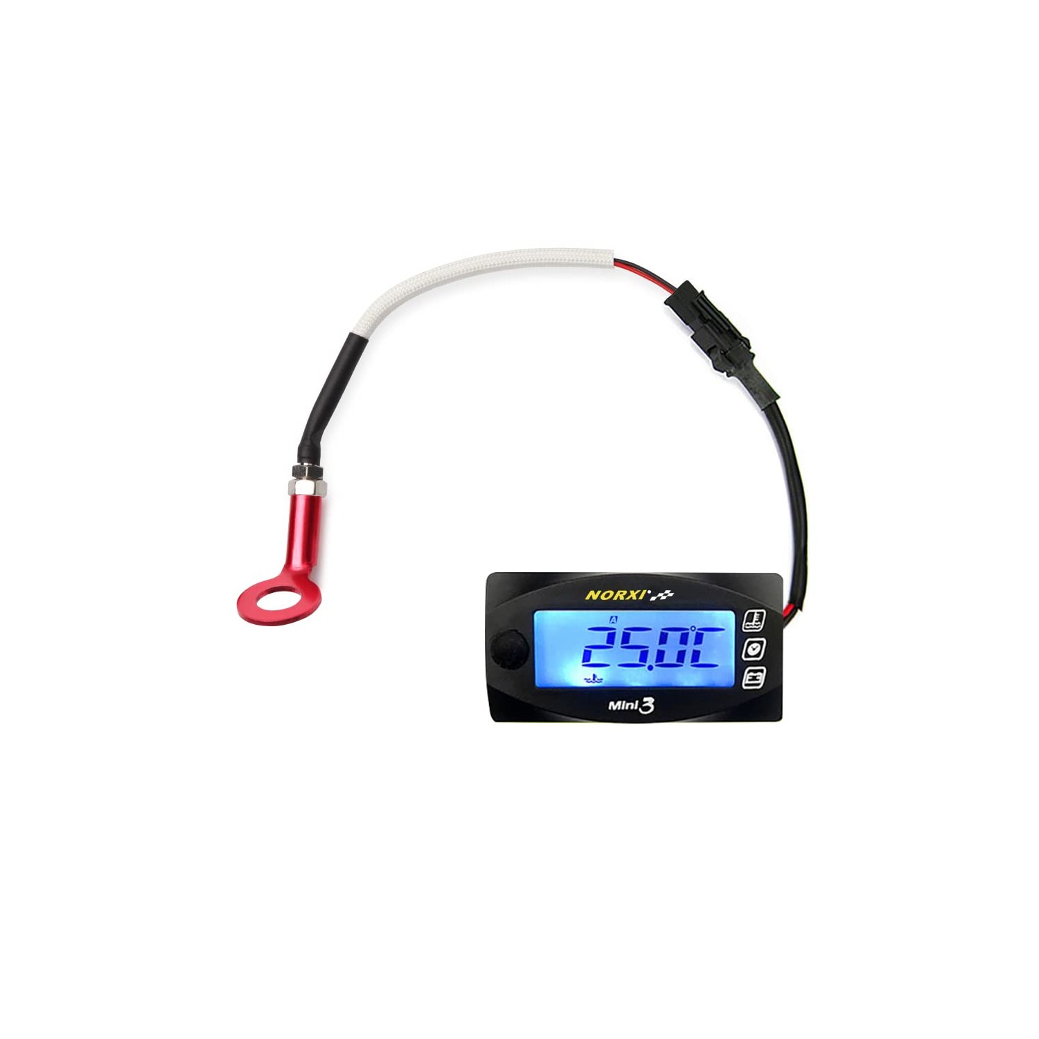 NORXI 3 in 1 Multi-functional Motorcycle Digital Meter, Mini 3 (Switch ...