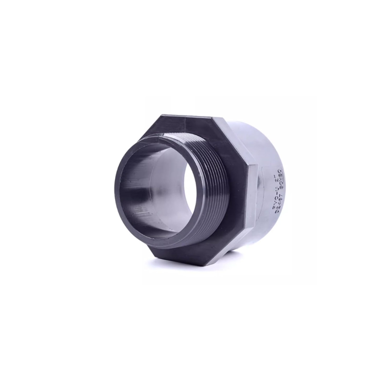 UPVC Pipe Threaded Connector, Industrial Grade ANSI SCH80 Gray U-PVC ...