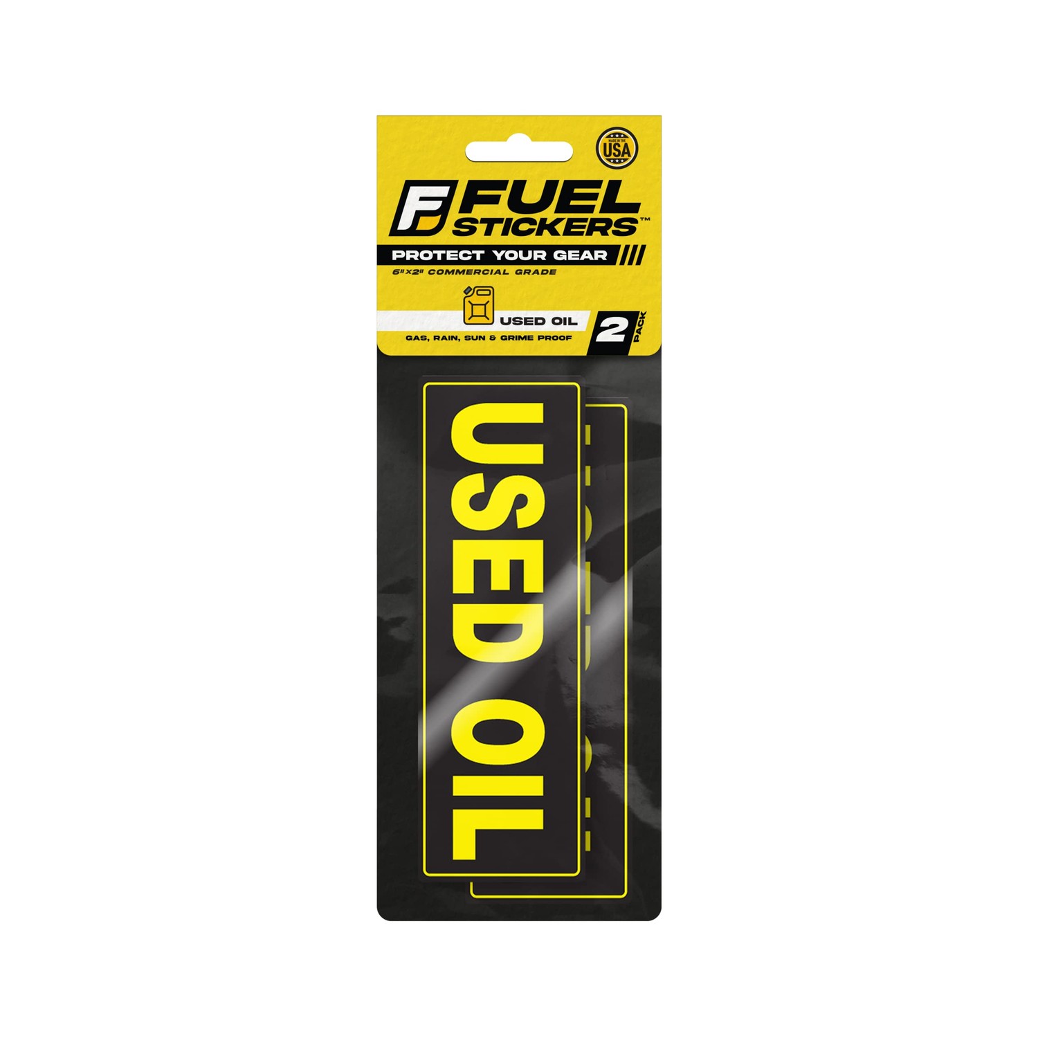 Used Oil Stickers - Waste Oil Sticker for Storage Tanks and Drums ...