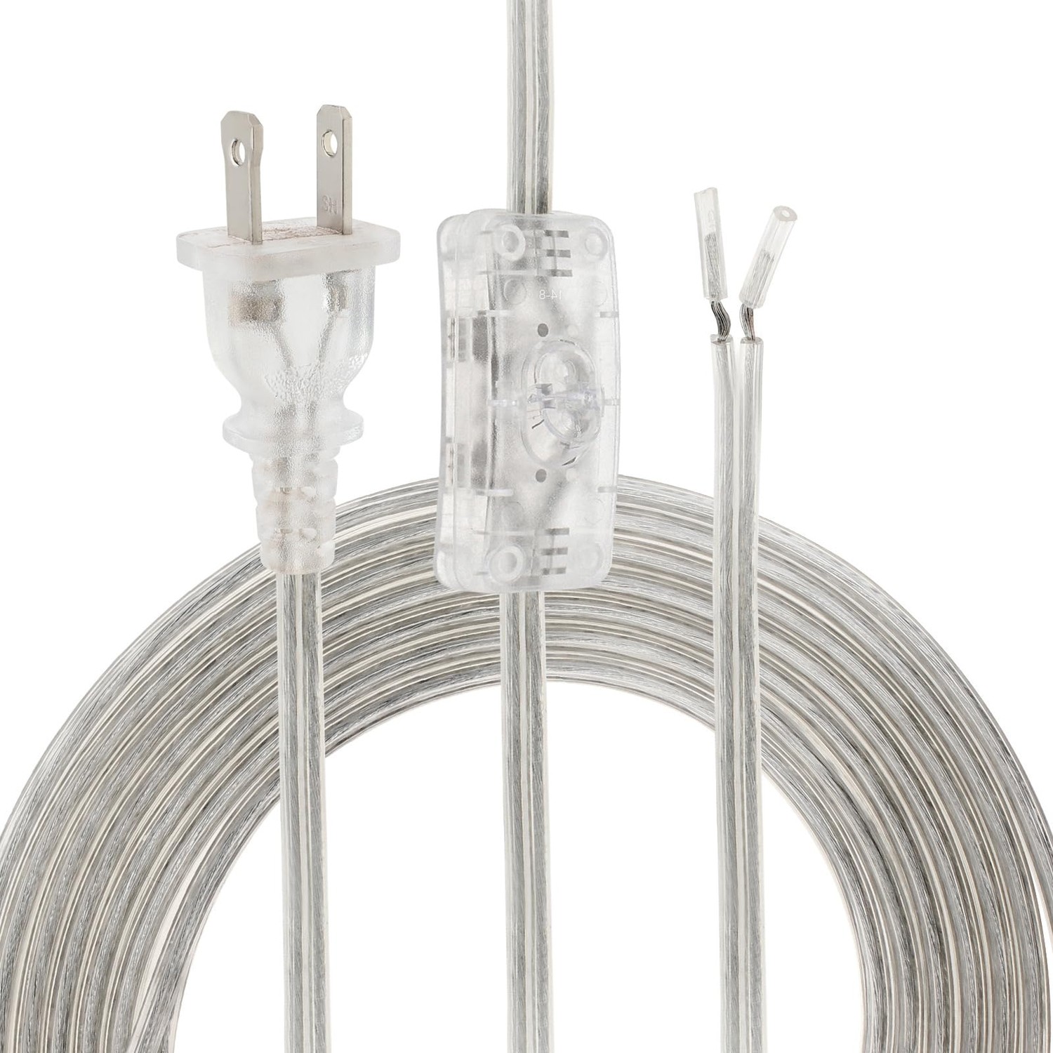 RTNLIT 16FT Lamp Cord with On/Off Button Switch and Polarized Plug ...