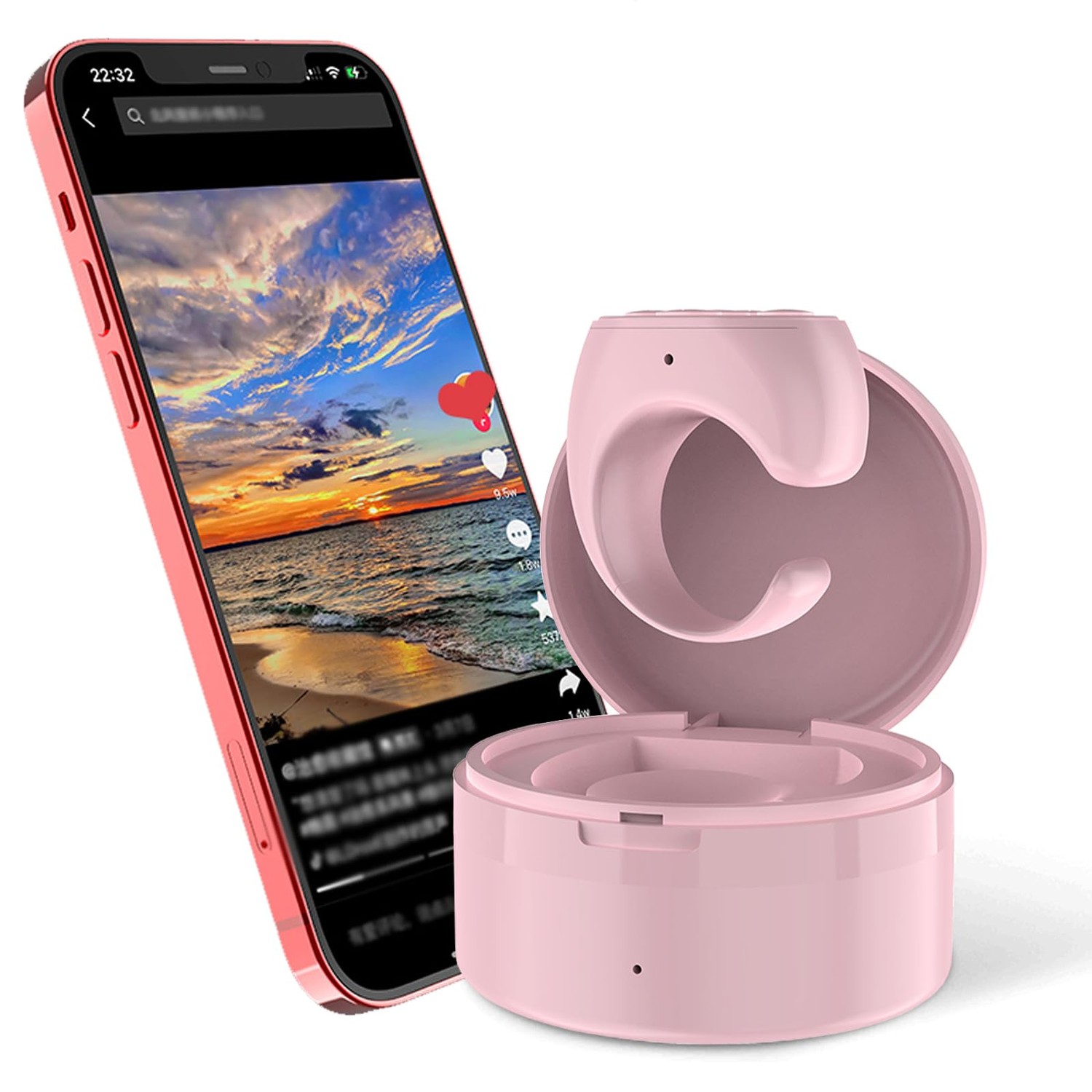 Tik Tok Scrolling Ring Fingertip Wireless Bluetooth Remote Control ...