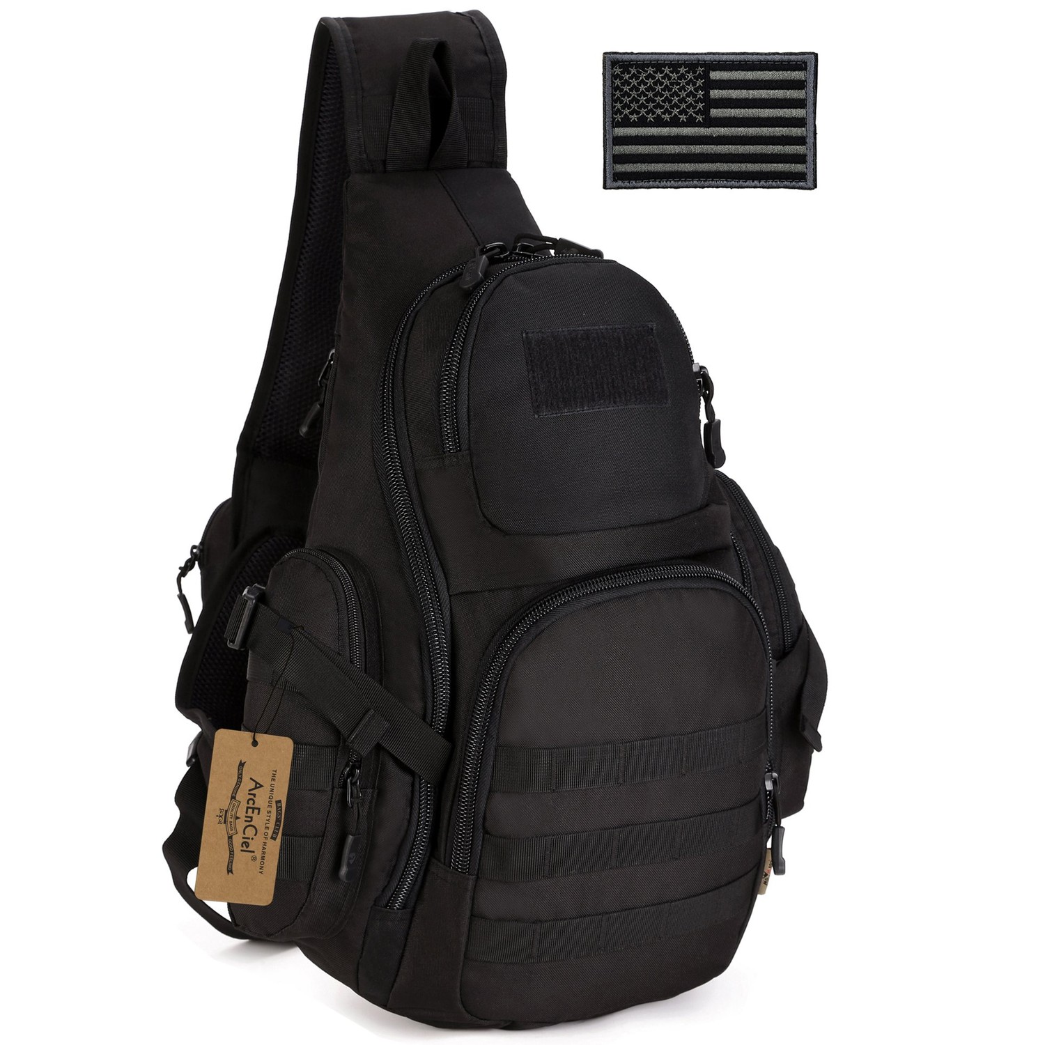 ArcEnCiel Tactical Sling Pack Military Molle Chest Crossbody Shoulder ...