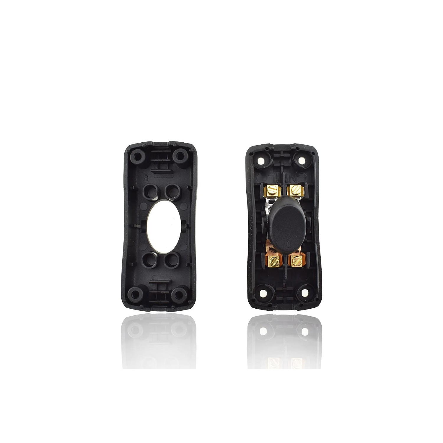 HAHIYO 2A 250V Inline Cord Switch Rocker Button Double Pole Feed ...