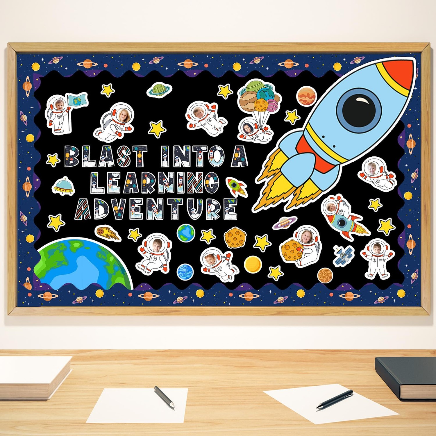 Outer Space Astronaut Bulletin Board Decoration Set Back to School ...