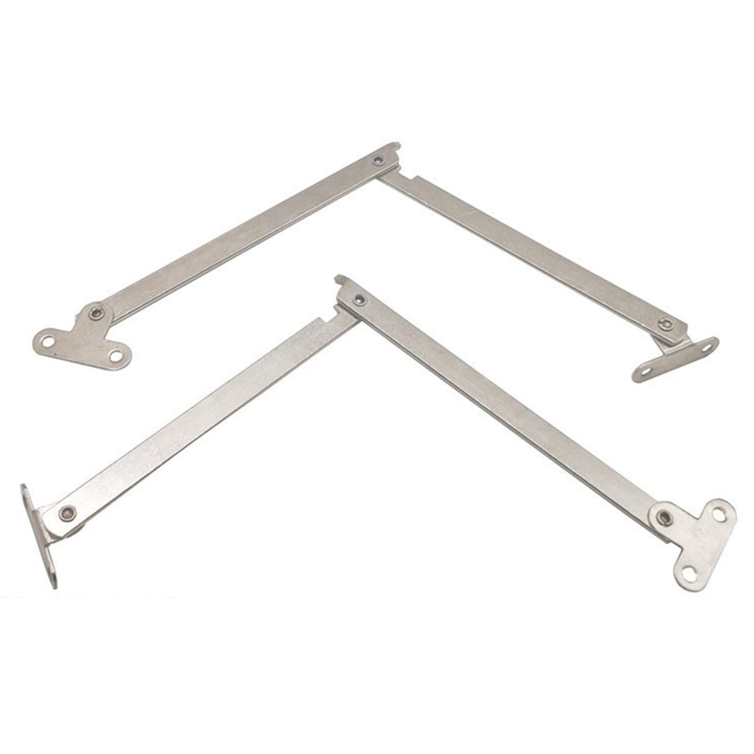 ENLACE Pack of 2 flap holders, flap hinge, all-metal folding hinge, 180 ...
