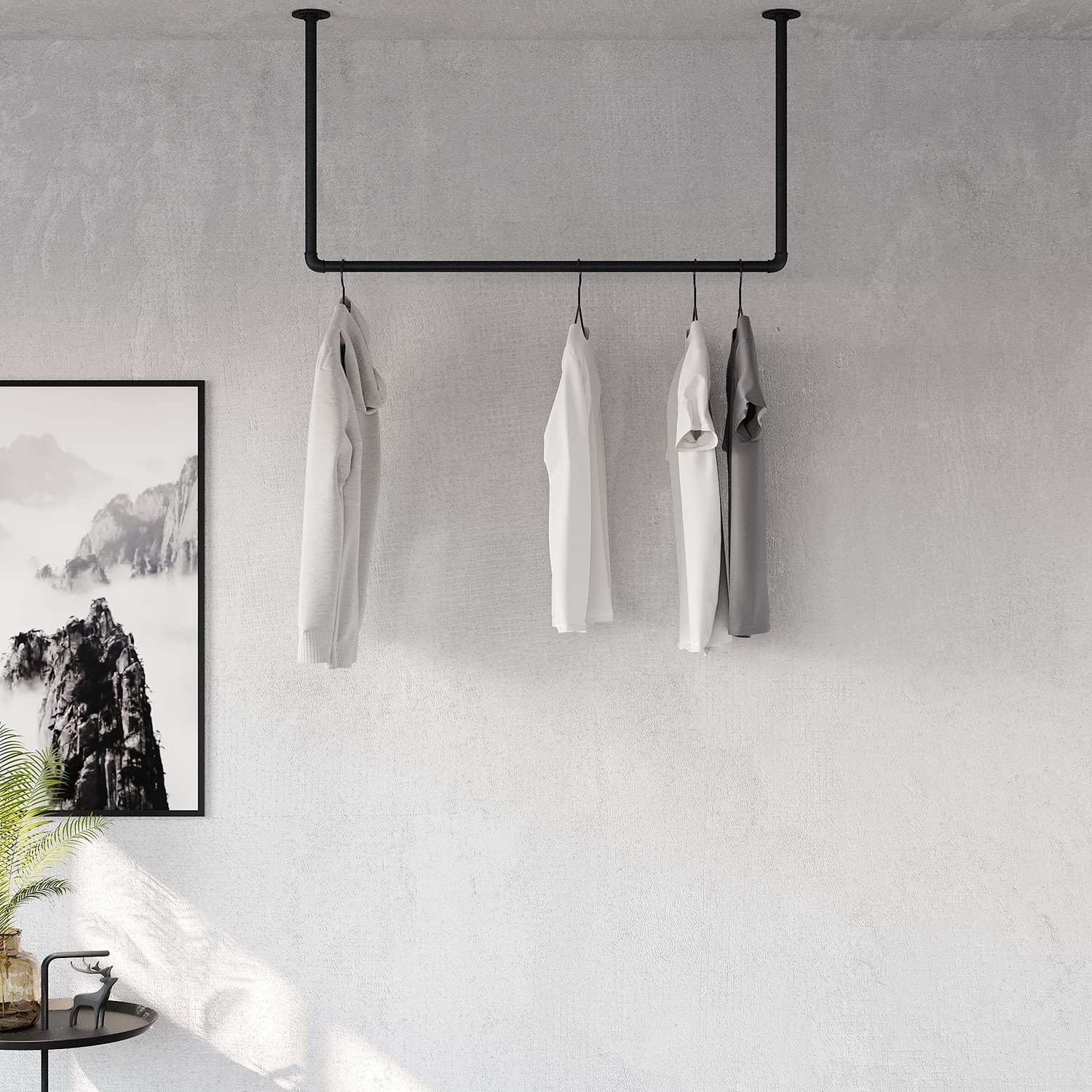 pamo clothes rail industrial loft design - HANG LOW - clothing rack for ...