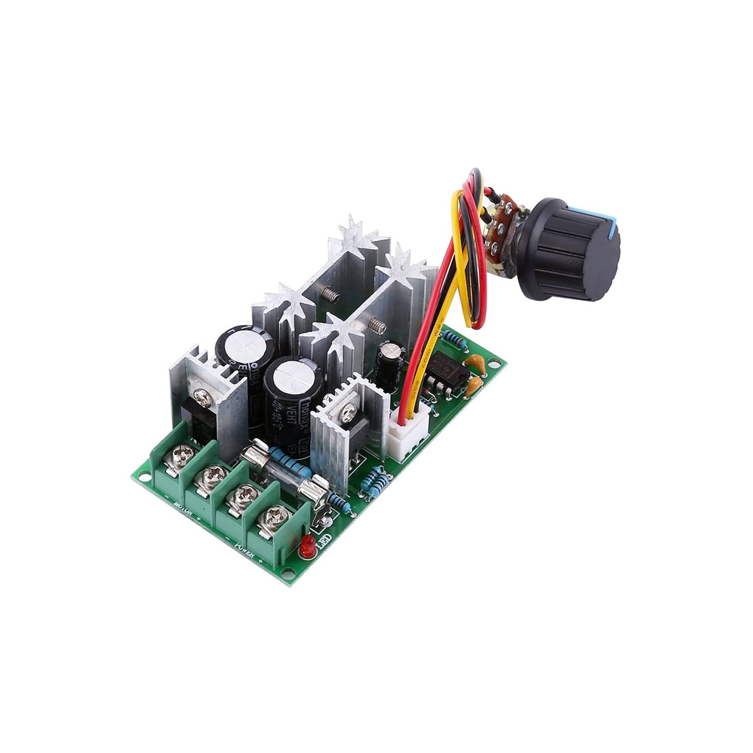 GUUZI Improved 10V-60V 20A DC Motor Pump Speed Controller, PWM Speed ...