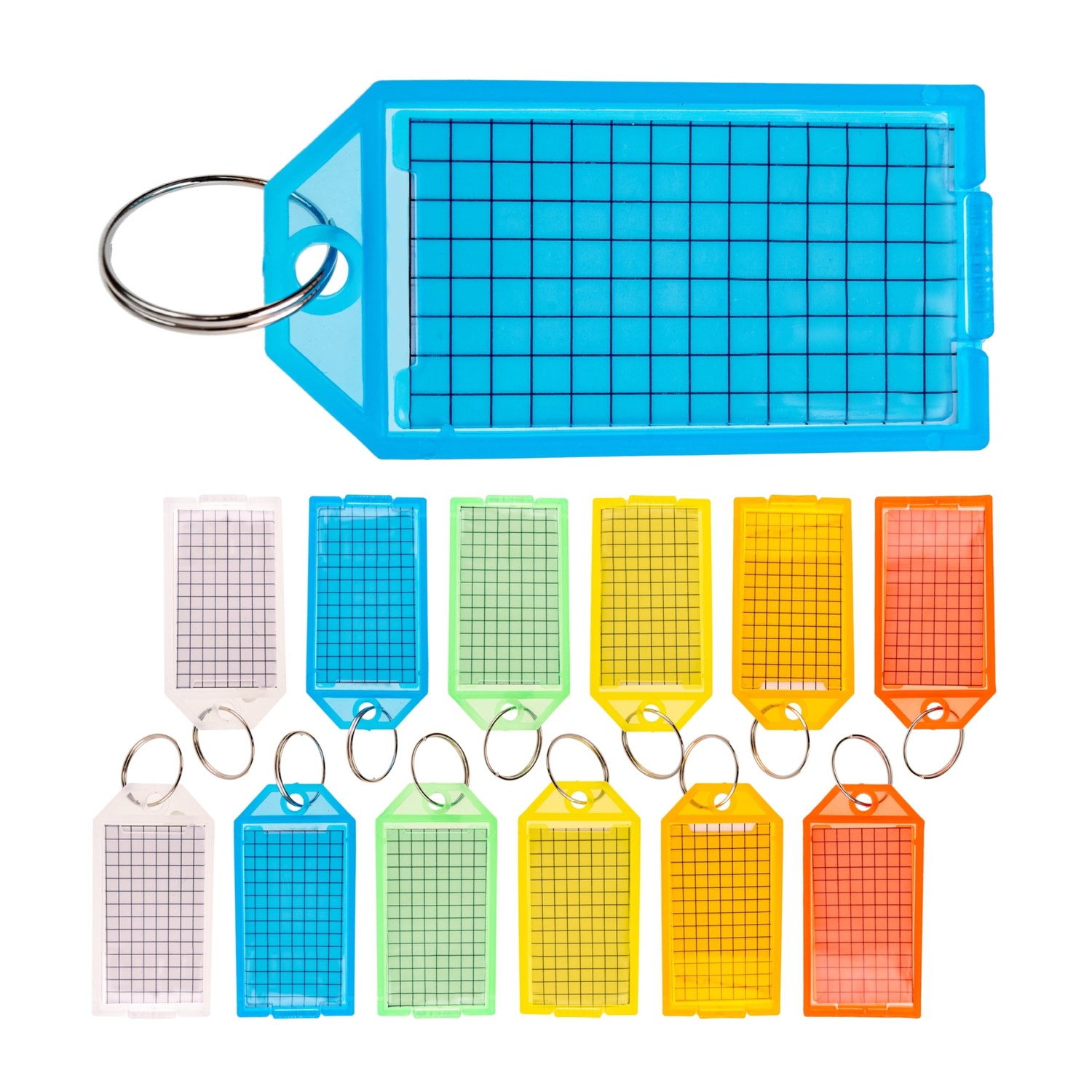 Your Day Mate Key tags for labelling, 12 pieces, 6 colours, with key ...