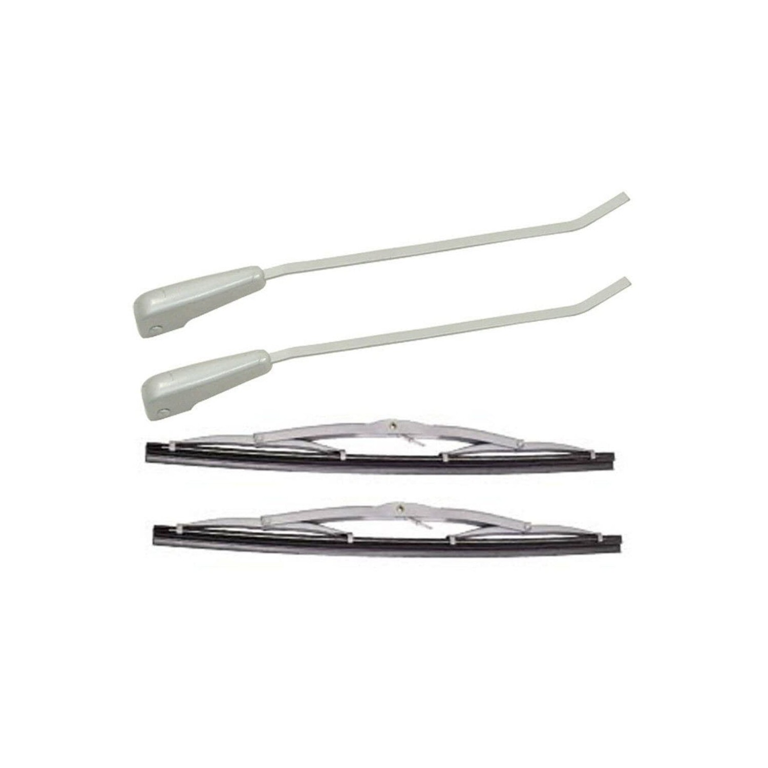 EMPI WIPER ARM & BLADE PACKAGE, SILVER ARMS, TYPE 1 VW BUG BEETLE, 1958 ...