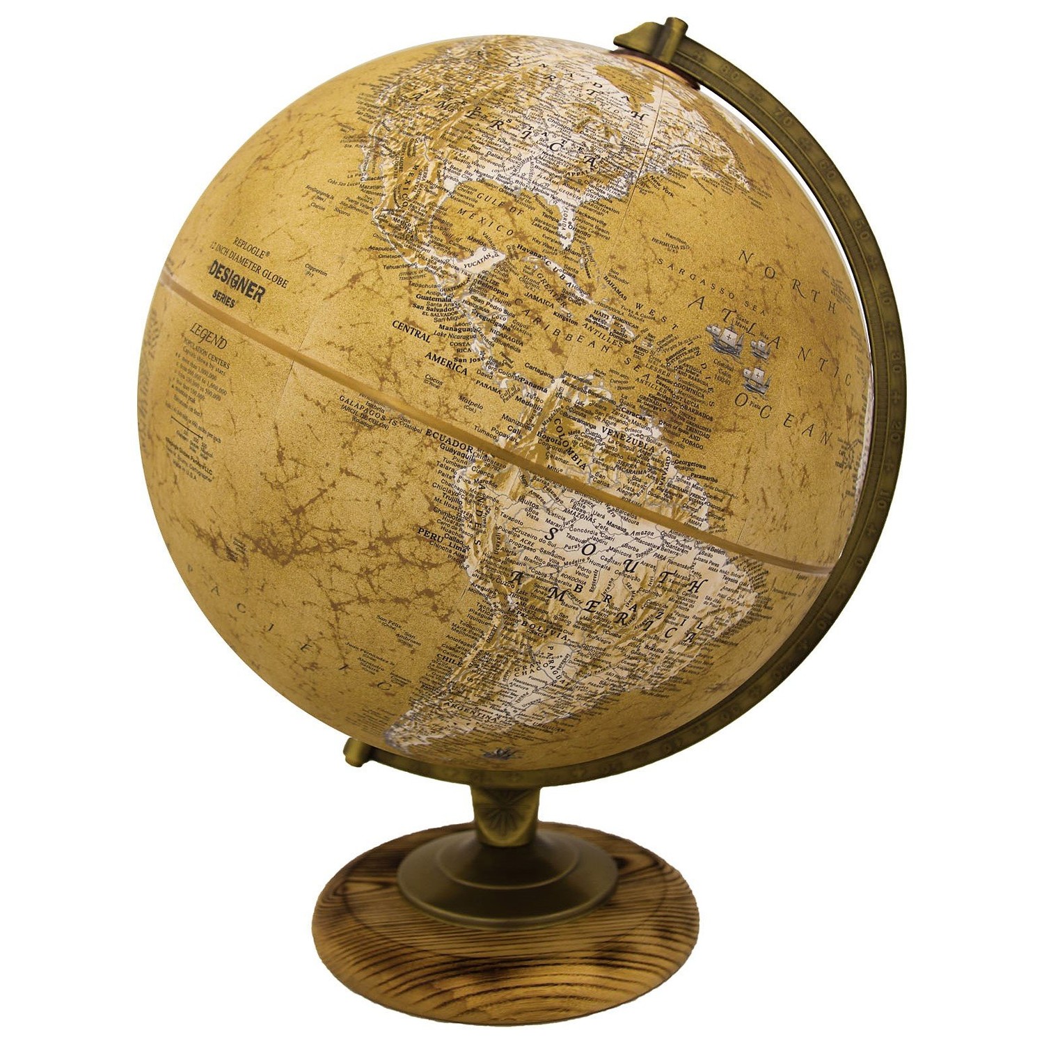 Replogle Morgan – Designer Series Globe, Old World Style Globe, Raised ...