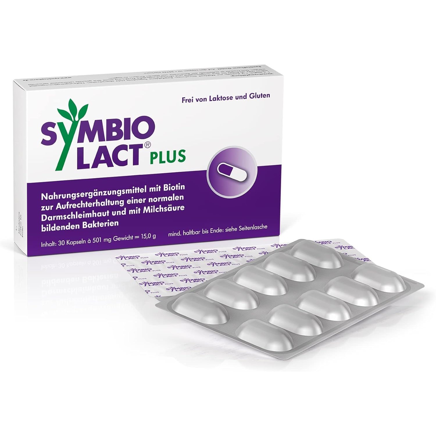 SymbioLact Plus: Probiotic in a vegetarian capsule, lactic acid ...