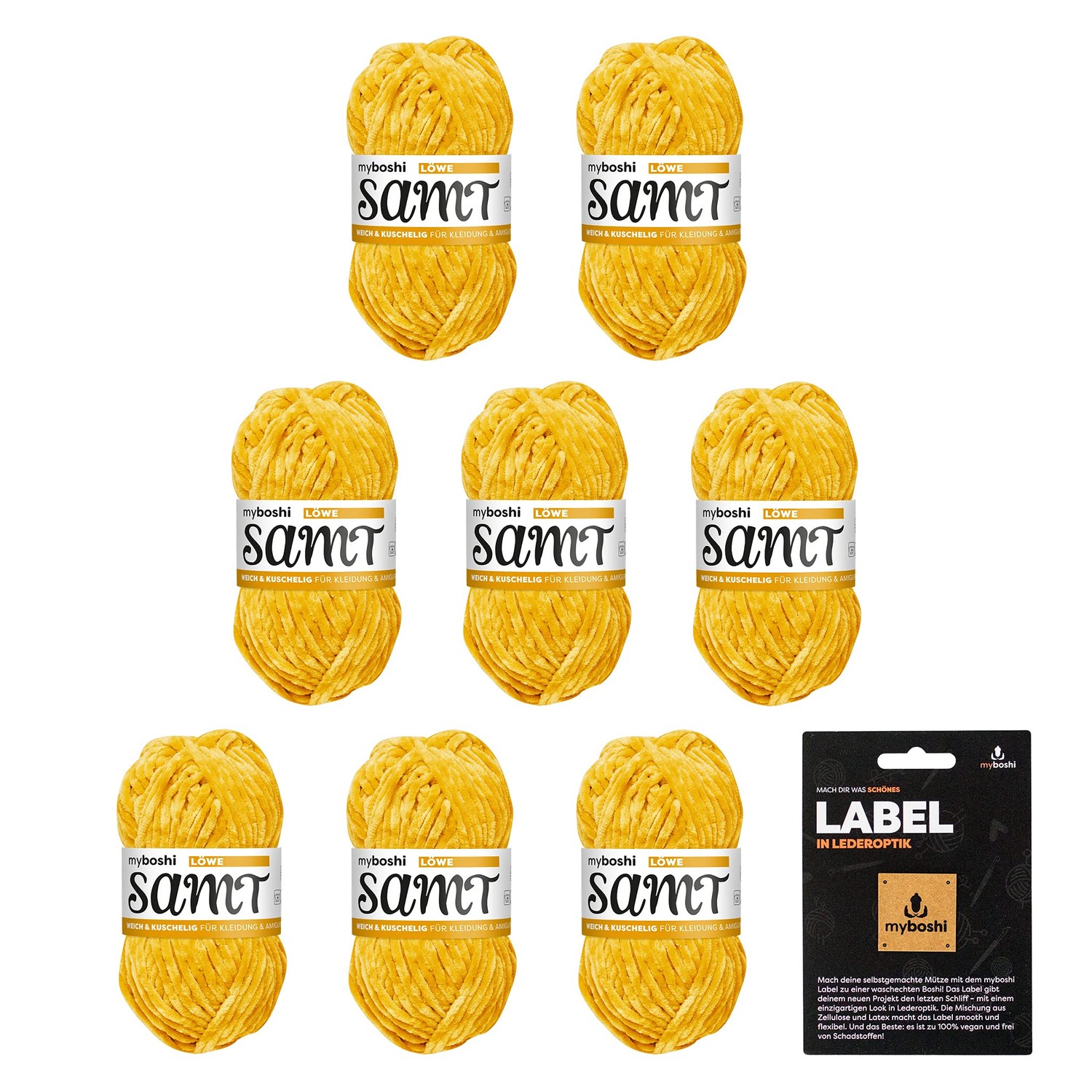 myboshi Velvet Wool, Including Original myboshi Label in Leather Look ...