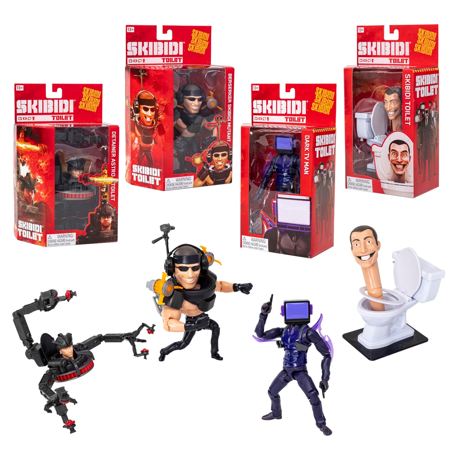 Skibidi Toilet Deluxe Figures Season 2 1380S2-4 Variants to Collect ...