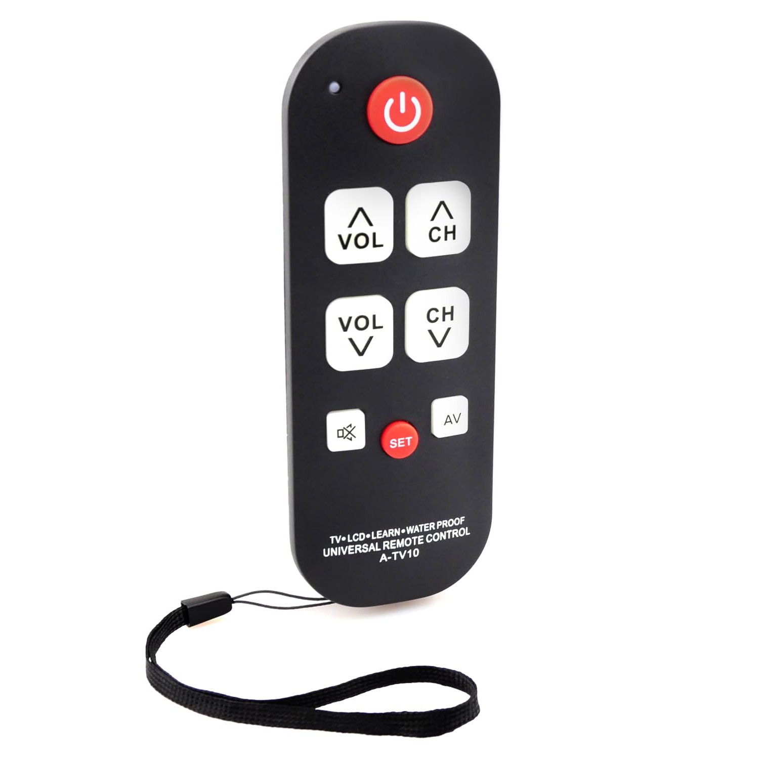 FurnyQuaint Big Button TV Remote Waterproof Control Remoto Universal ...