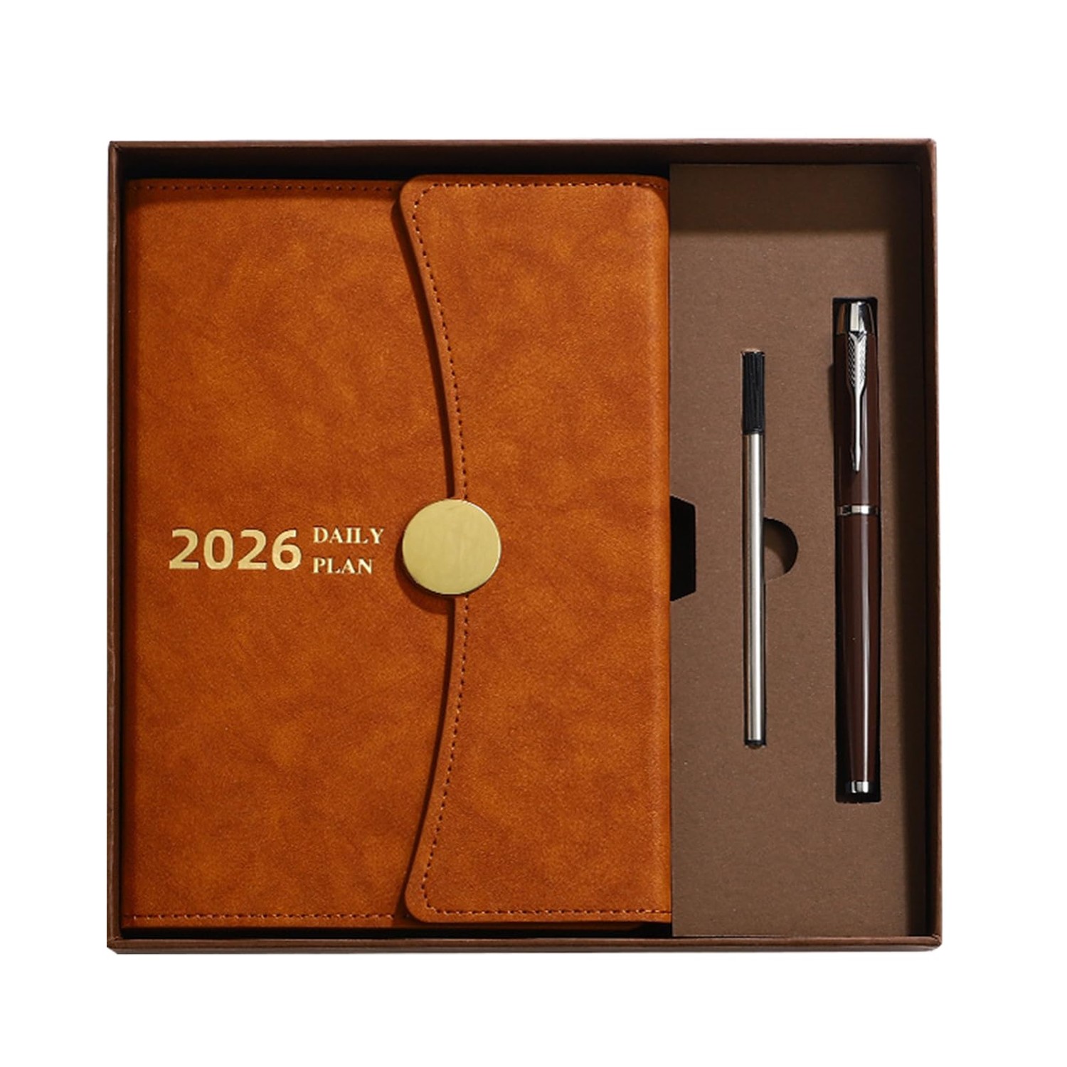 QINGYIWL Calendar 2026, A5 Diary 2026 with Pen and Monthly Index ...
