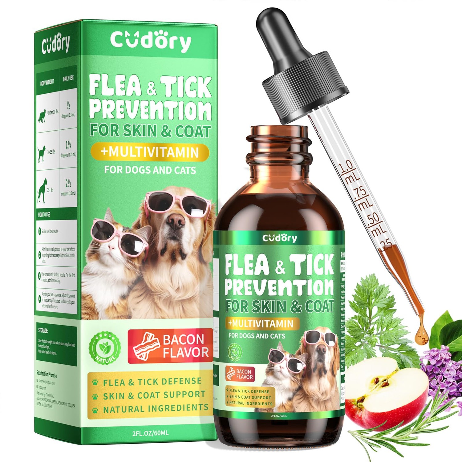 Oral Flea & Tick Prevention for Dogs and Cats, Natural Flea and Tick ...